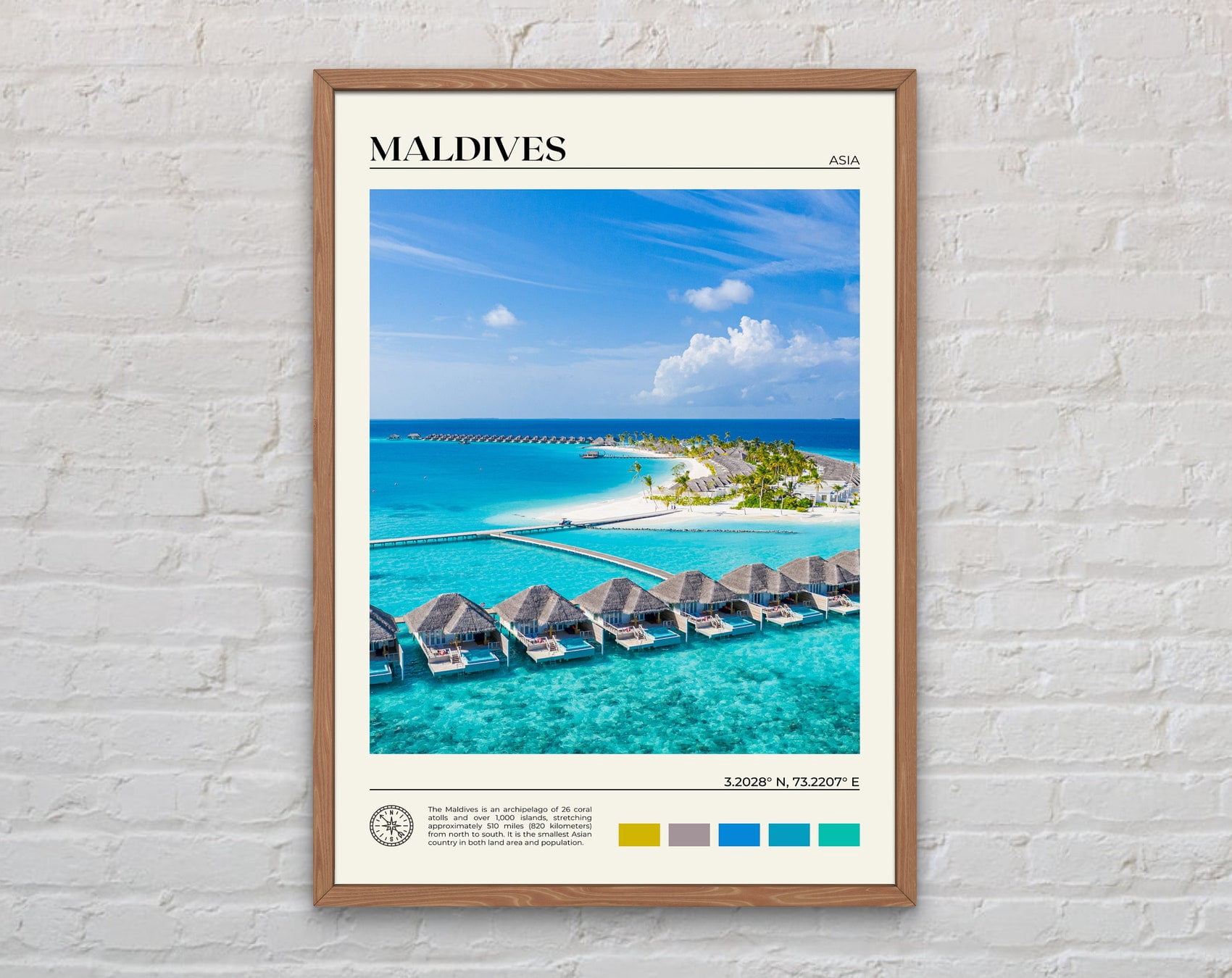Real Photo, Maldives Print, Maldives Wall Art, Maldives Poster ...