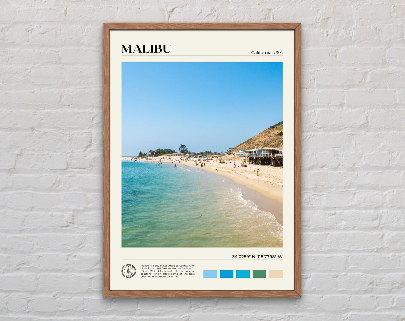 Real Photo, Malibu Print, Malibu Wall Art, Malibu Poster, Malibu Photo ...