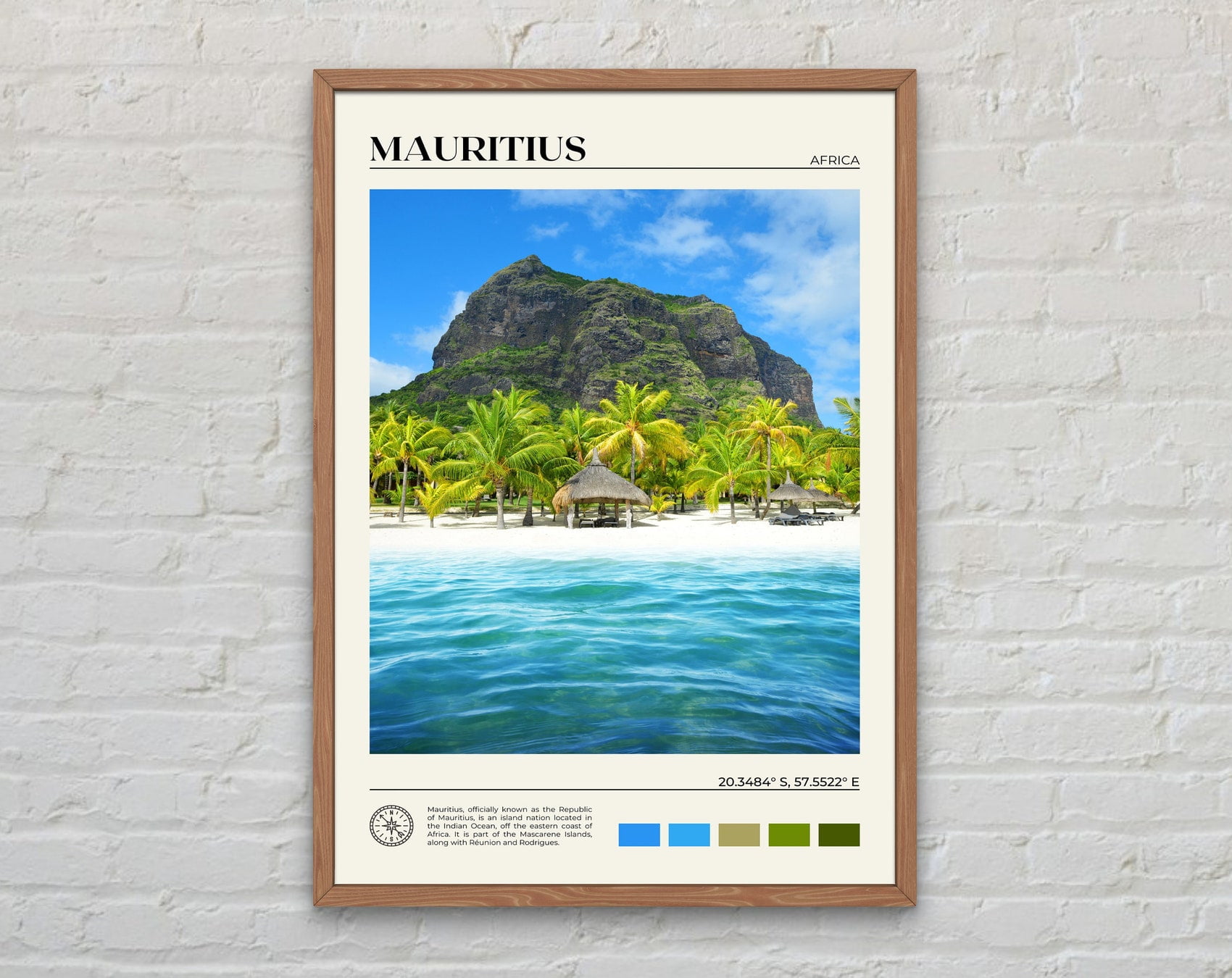 Real Photo, Mauritius Print, Mauritius Wall Art, Mauritius Poster ...