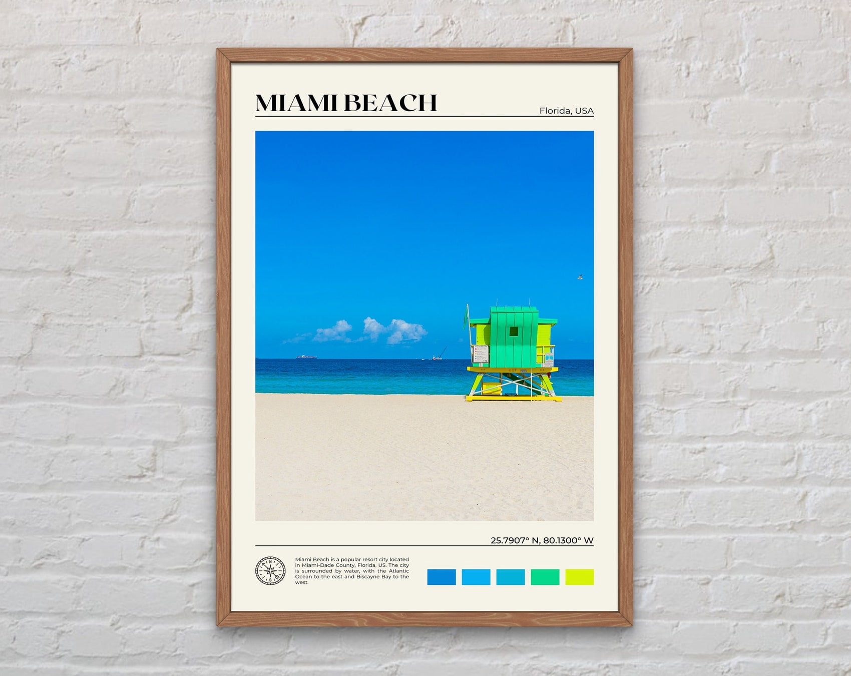 Real Photo, Miami Beach Print, Miami Beach Art, Miami Beach Poster ...