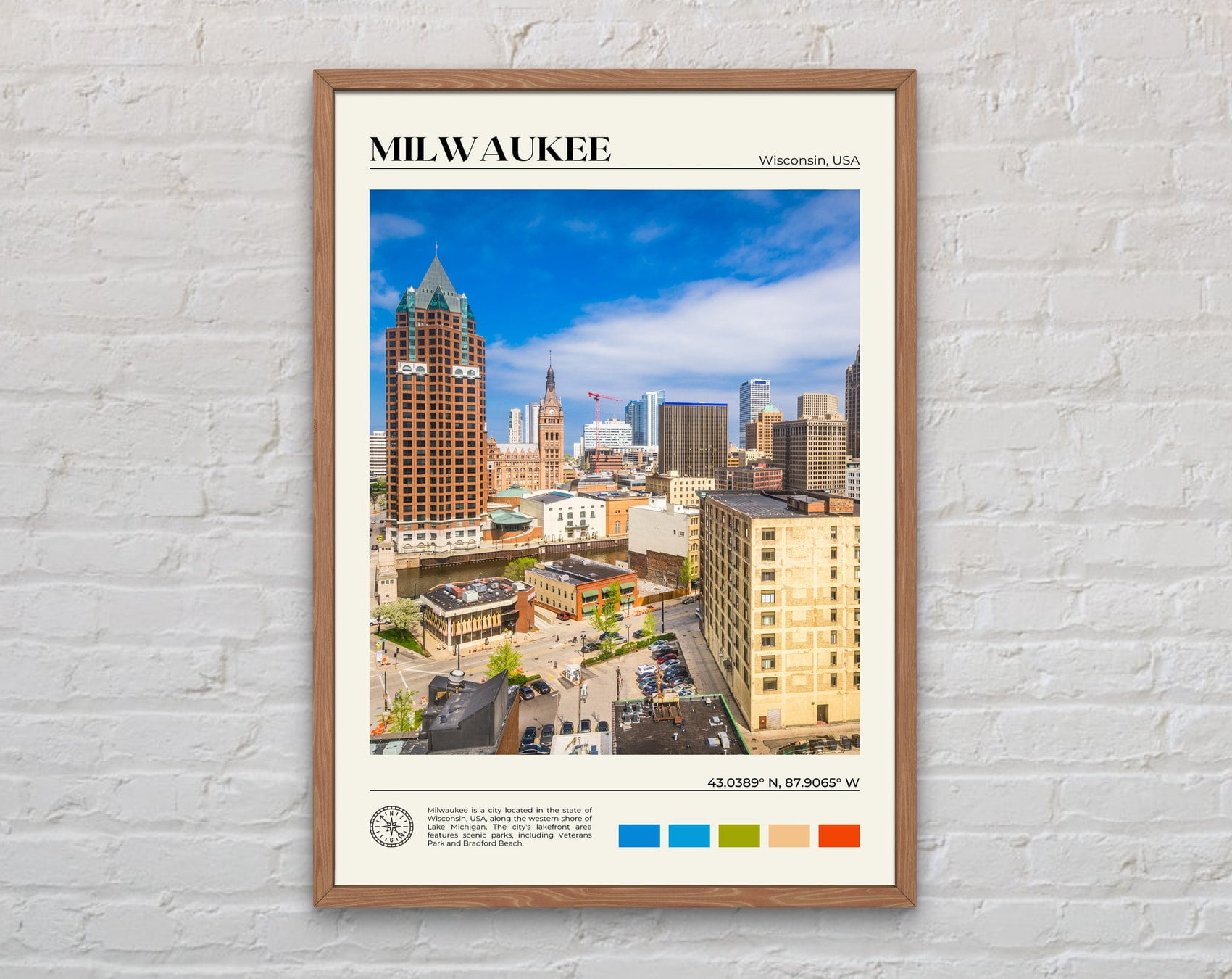 Real Photo, Milwaukee Print, Milwaukee Wall Art, Milwaukee Poster, Milwaukee Photo, Milwaukee ...