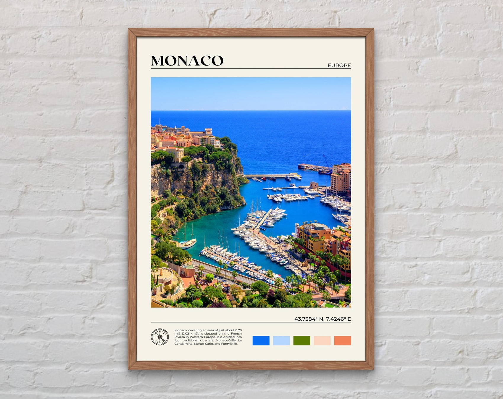 Real Photo, Monaco Print, Monaco Wall Art, Monaco Poster, Monaco Photo ...