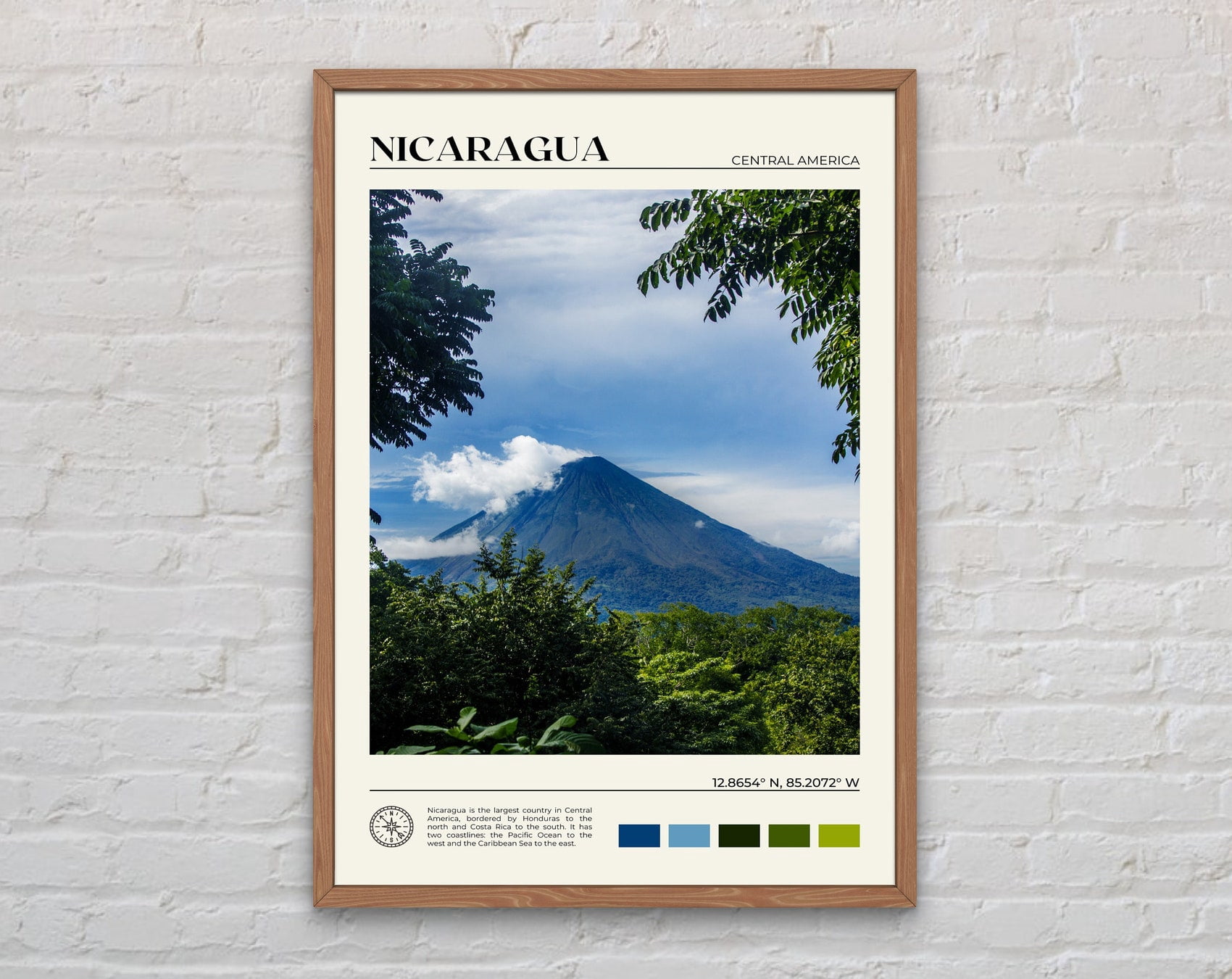 Real Photo, Nicaragua Print, Nicaragua Wall Art, Nicaragua Poster ...