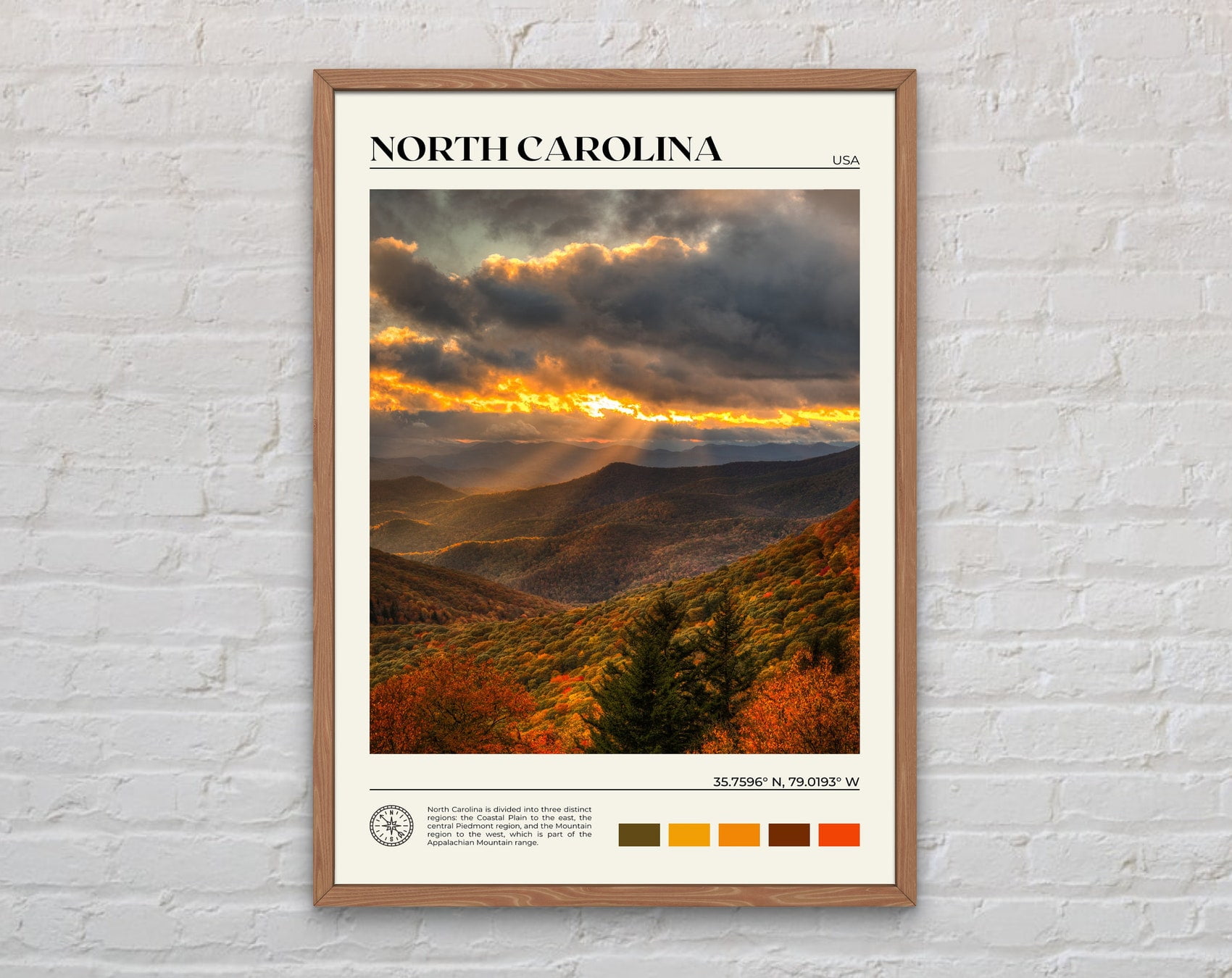 Real Photo, North Carolina Print, North Carolina Wall Art, North ...