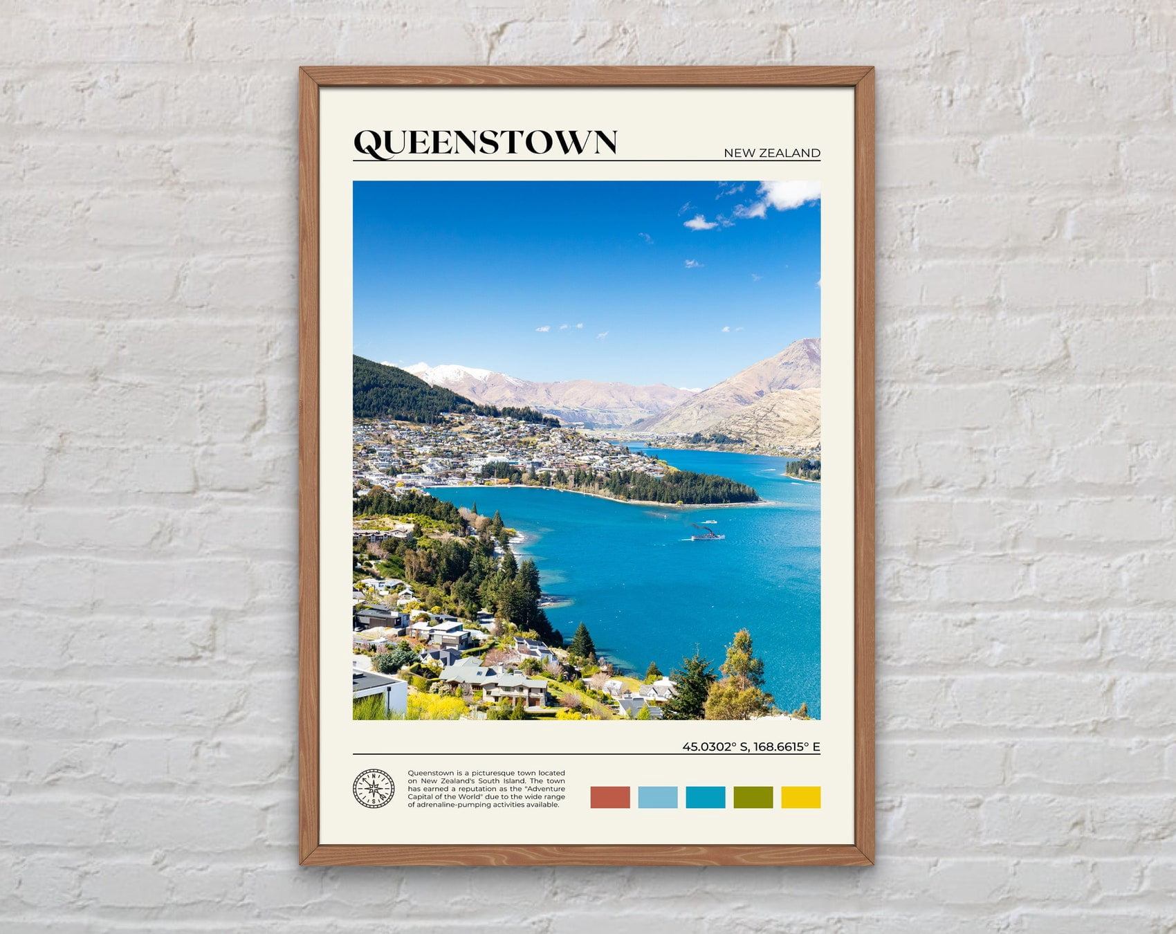 Real Photo, Queenstown Print, Queenstown Art, Queenstown Poster ...