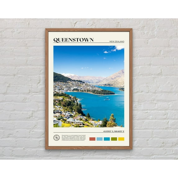 Real Photo, Queenstown Print, Queenstown Art, Queenstown Poster ...