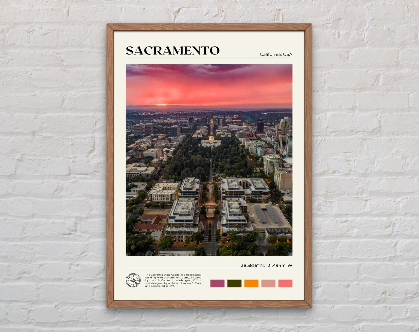 Real Photo, Sacramento Print, Sacramento Wall Art, Sacramento Poster ...