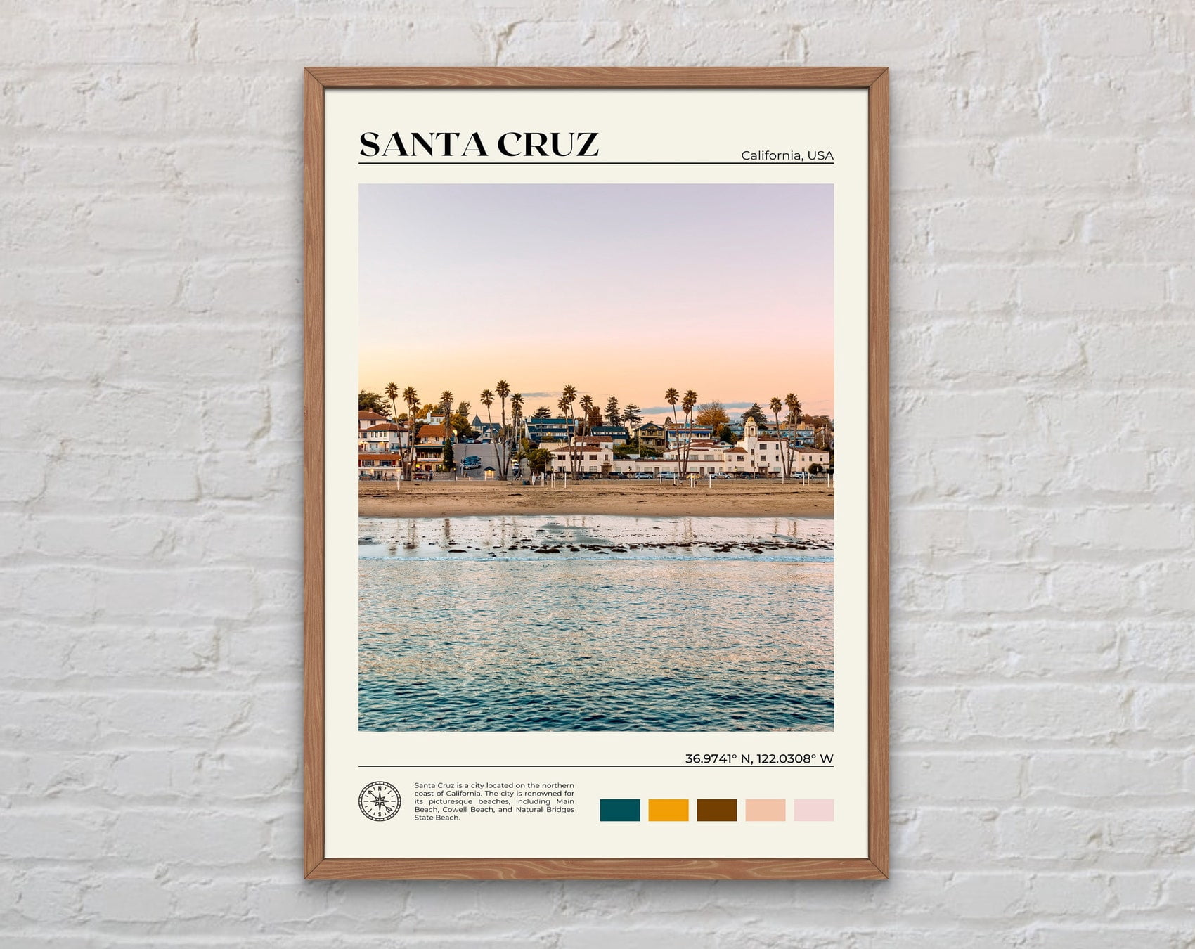 Real Photo, Santa Cruz Print, Santa Cruz Wall Art, Santa Cruz Poster ...