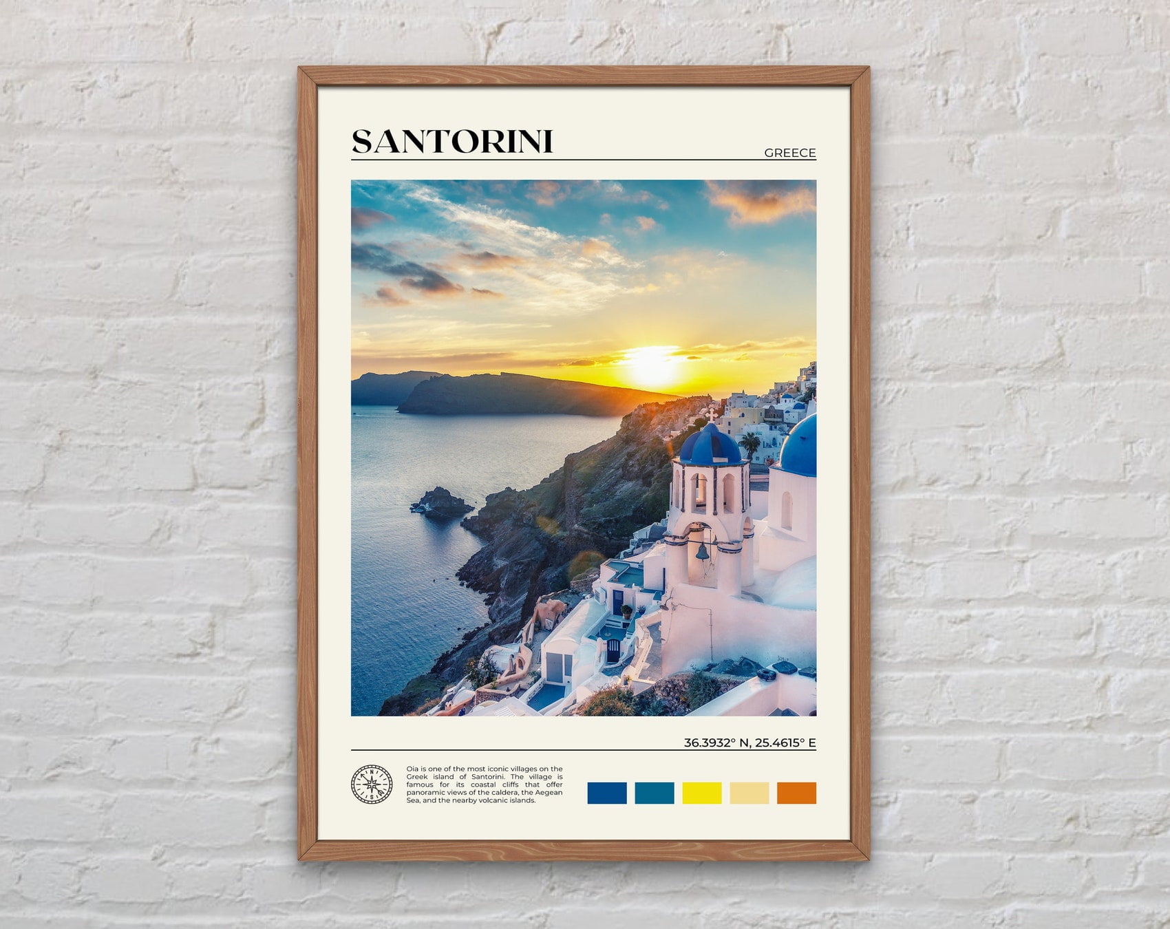 Real Photo, Santorini Print, Santorini Wall Art, Santorini Poster ...