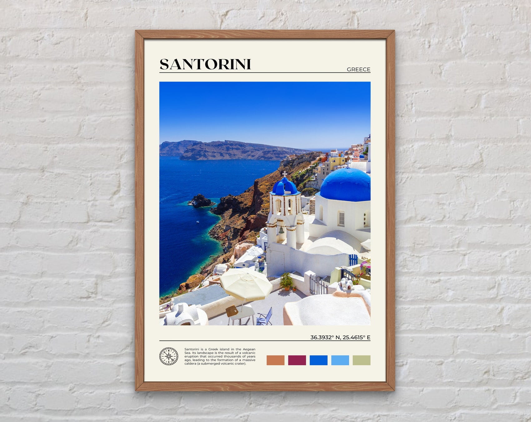 Real Photo, Santorini Print, Santorini Wall Art, Santorini Poster ...