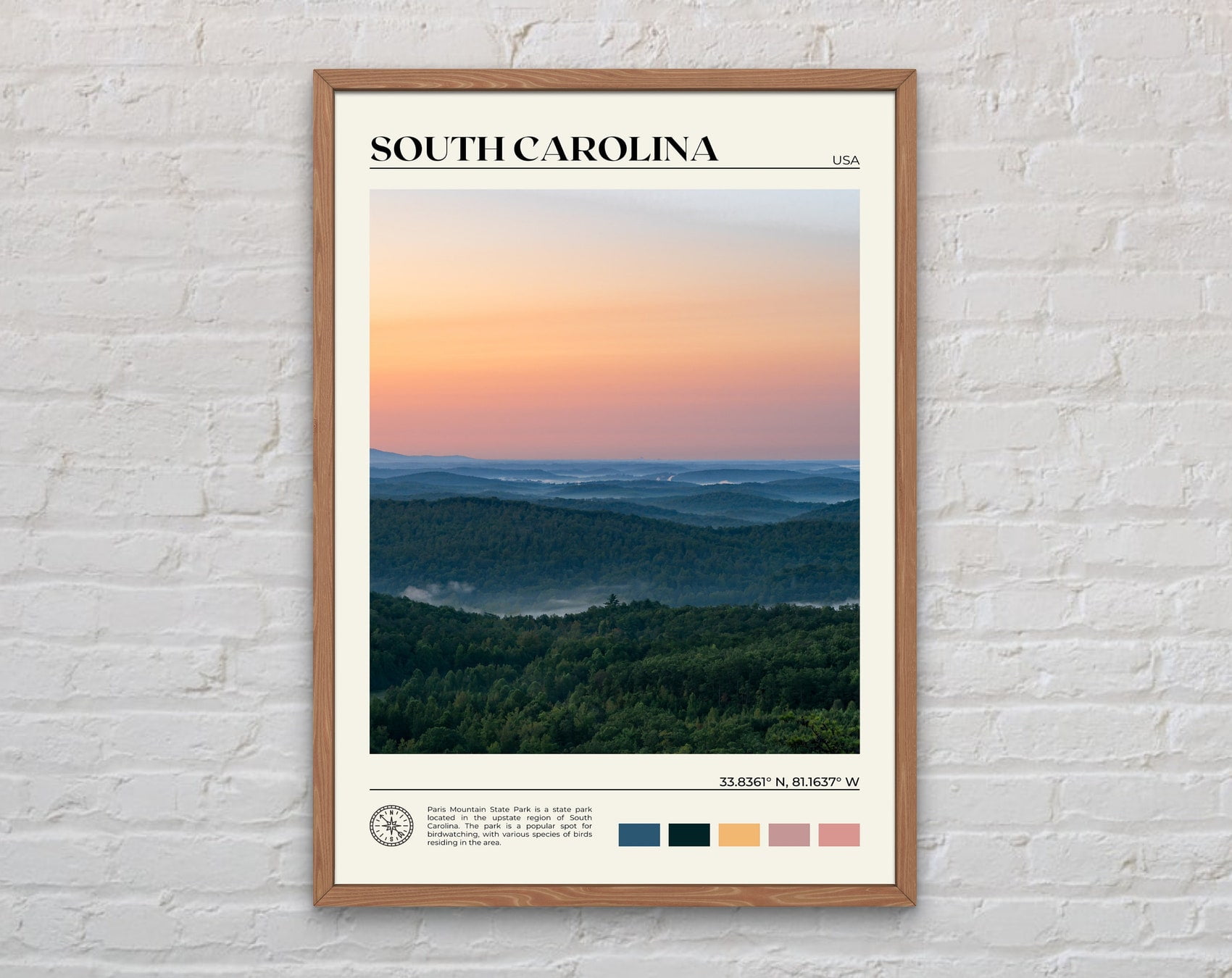 Real Photo, South Carolina Print, South Carolina Wall Art, South ...