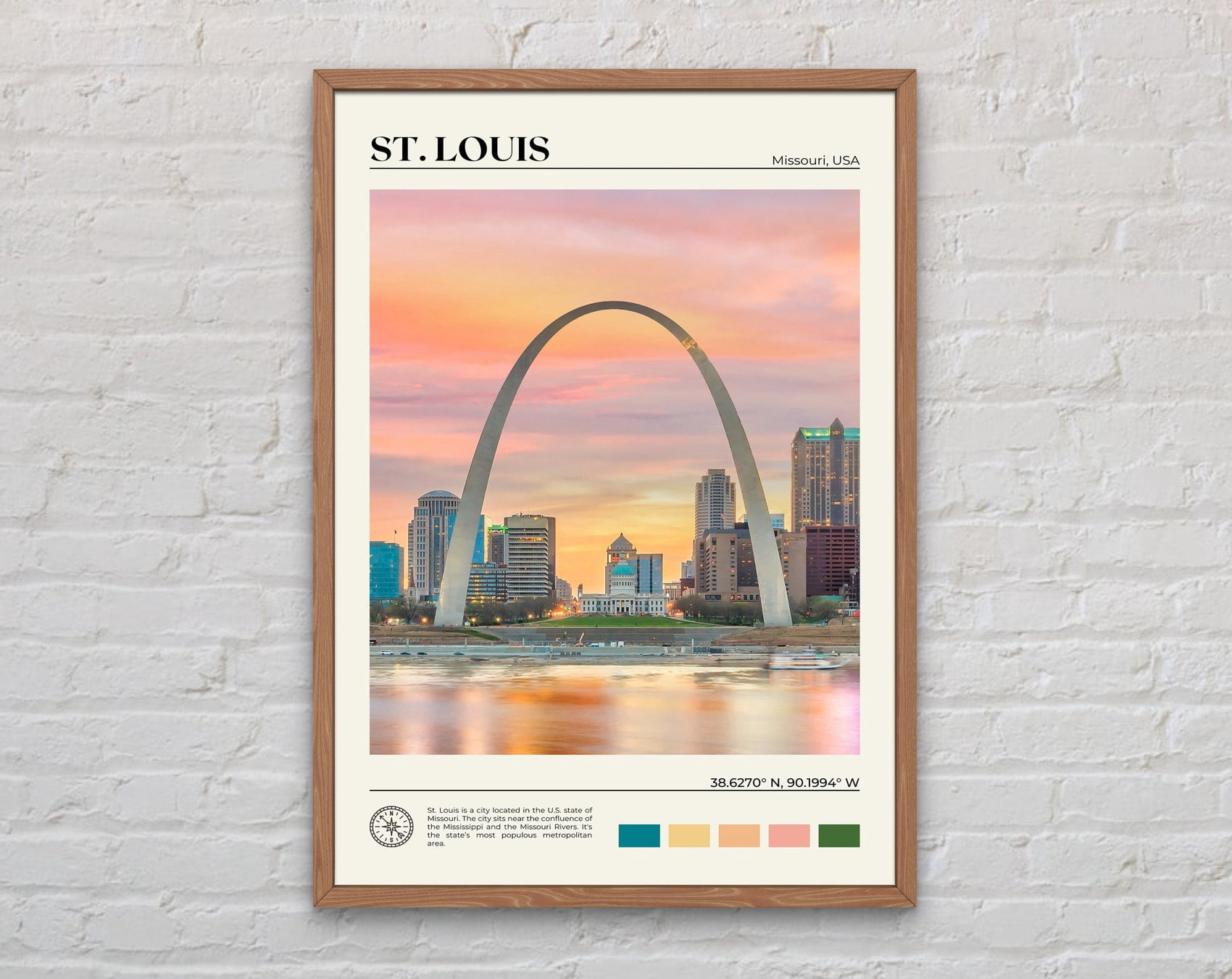 Real Photo, St. Louis Print, St. Louis Wall Art, St. Louis Poster, St ...