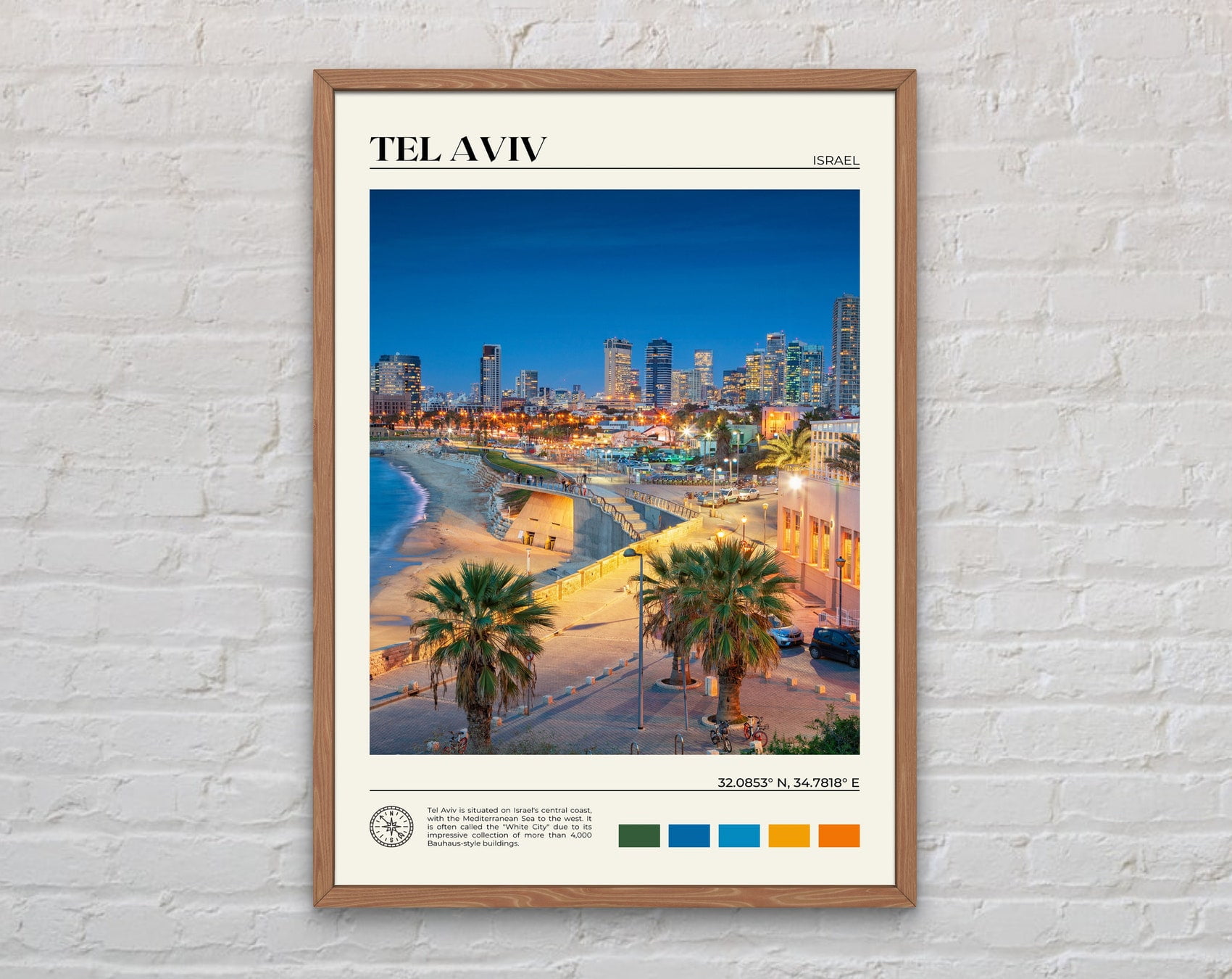 Real Photo, Tel Aviv Print, Tel Aviv Wall Art, Tel Aviv Poster, Tel Aviv Photo, Tel Aviv Poster ...