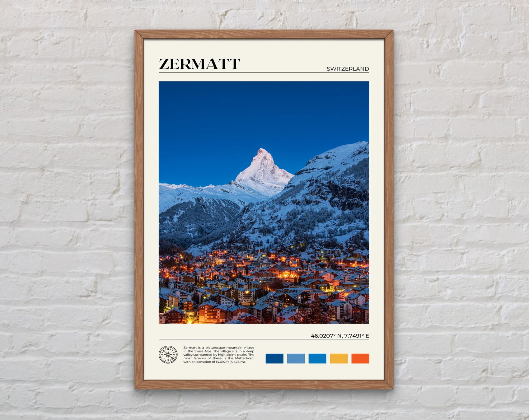 Real Photo, Zermatt Print, Zermatt Wall Art, Zermatt Poster, Zermatt ...