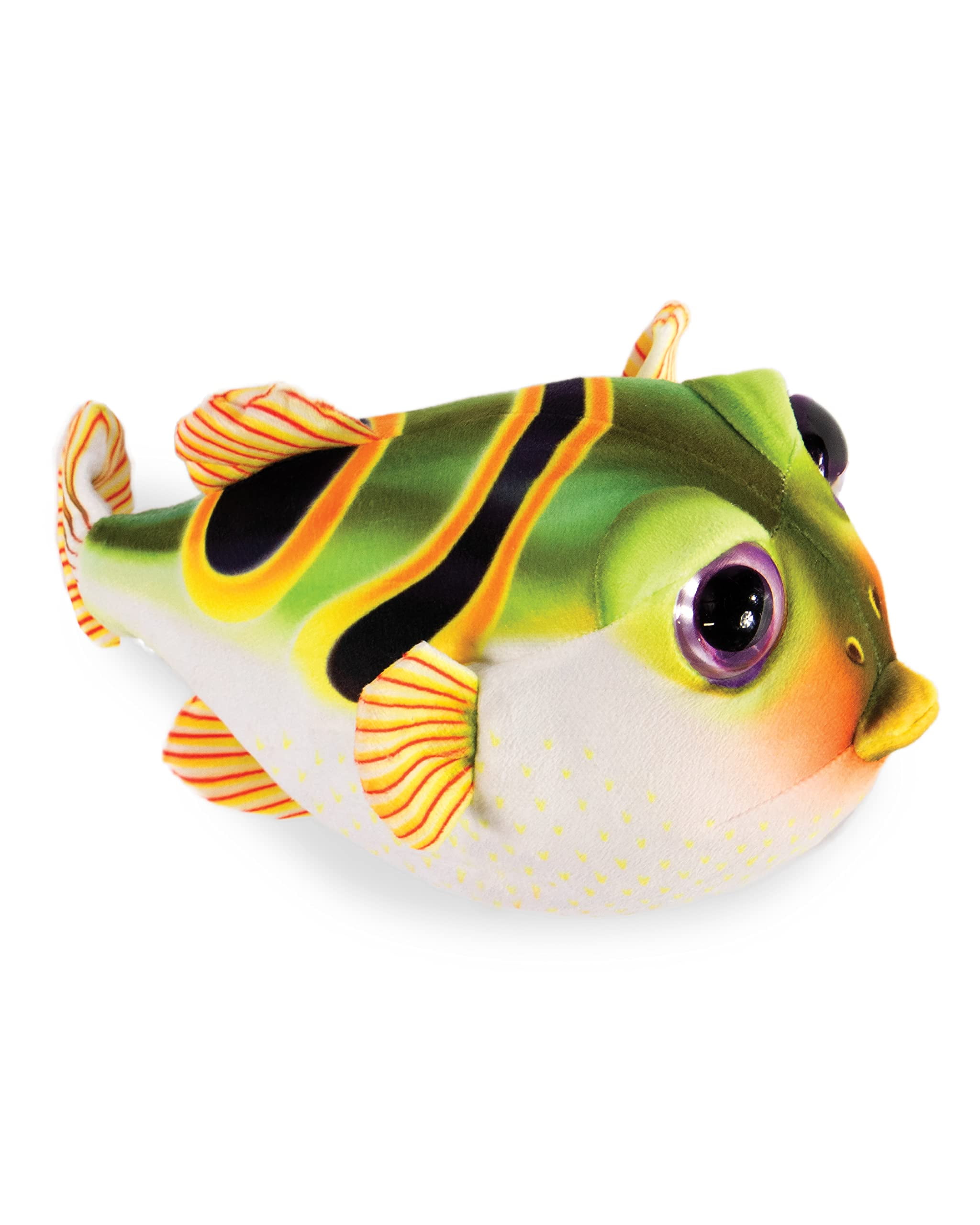 Real Planet 10.5" Green Puffer Fish Realistic Stuffed Animal, Sea Life ...