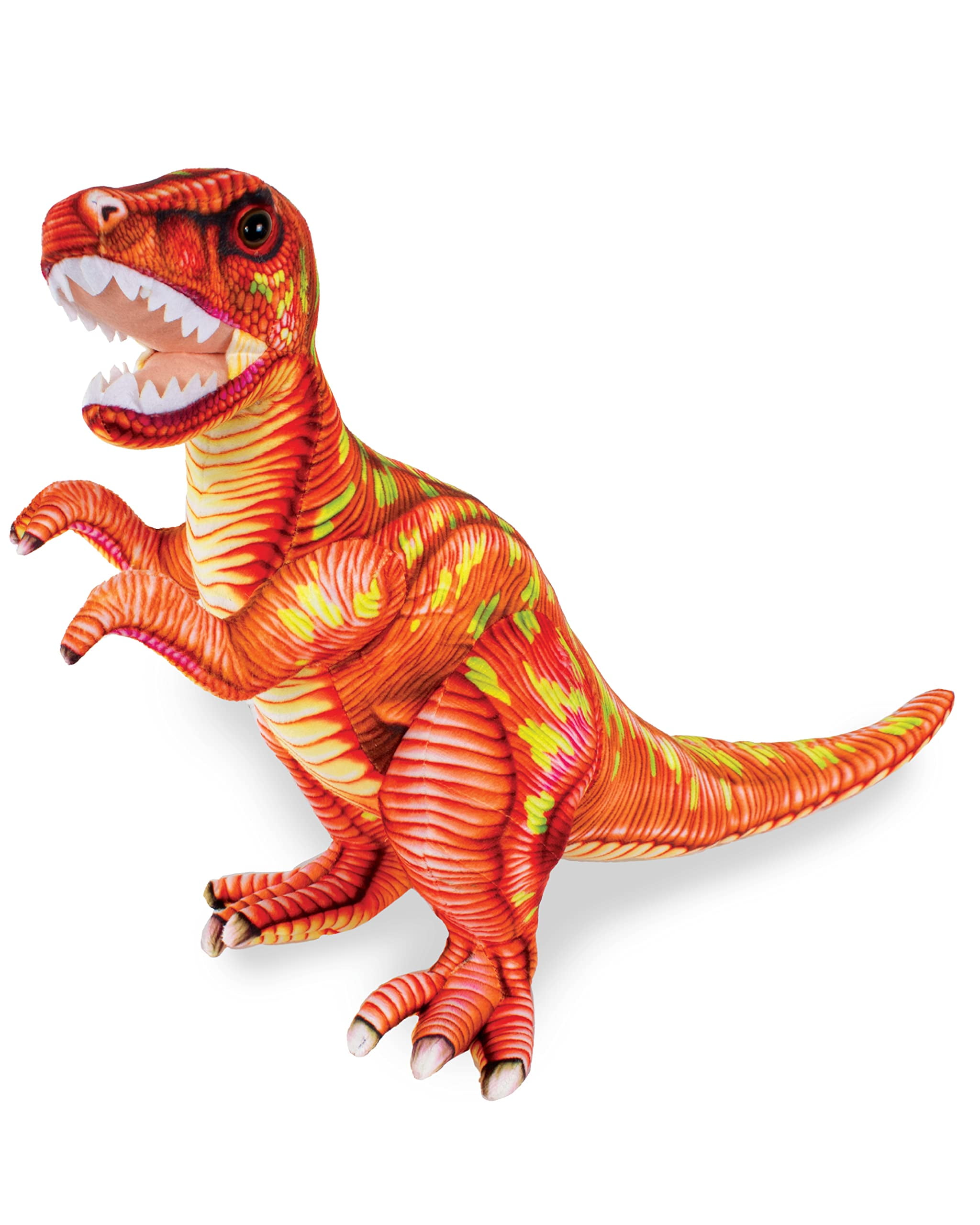 Real Planet 16" Orange T Rex Realistic Stuffed Animal, Tyrannosaurus ...
