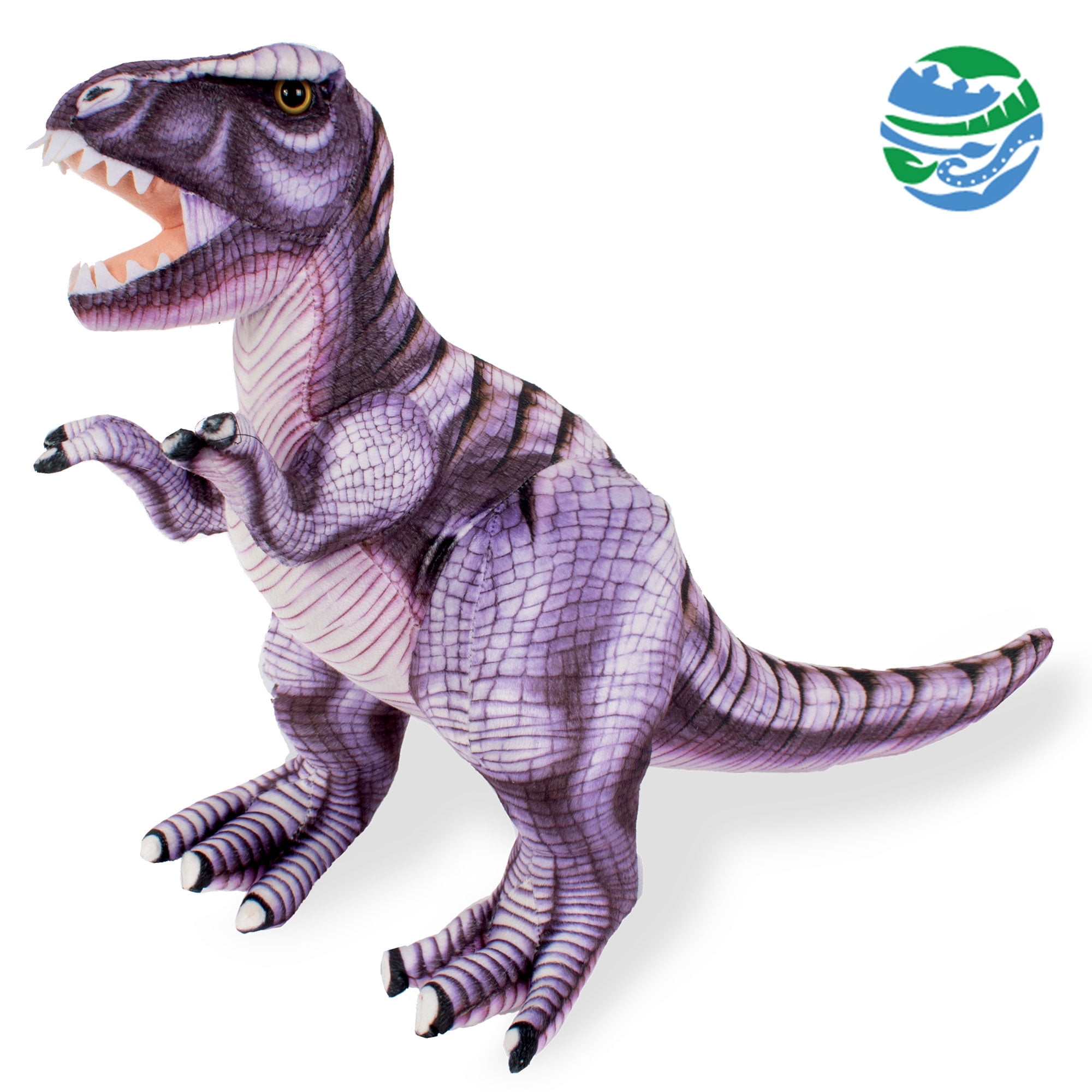 Real Planet 16" Purple T Rex Realistic Stuffed Animal, Tyrannosaurus ...
