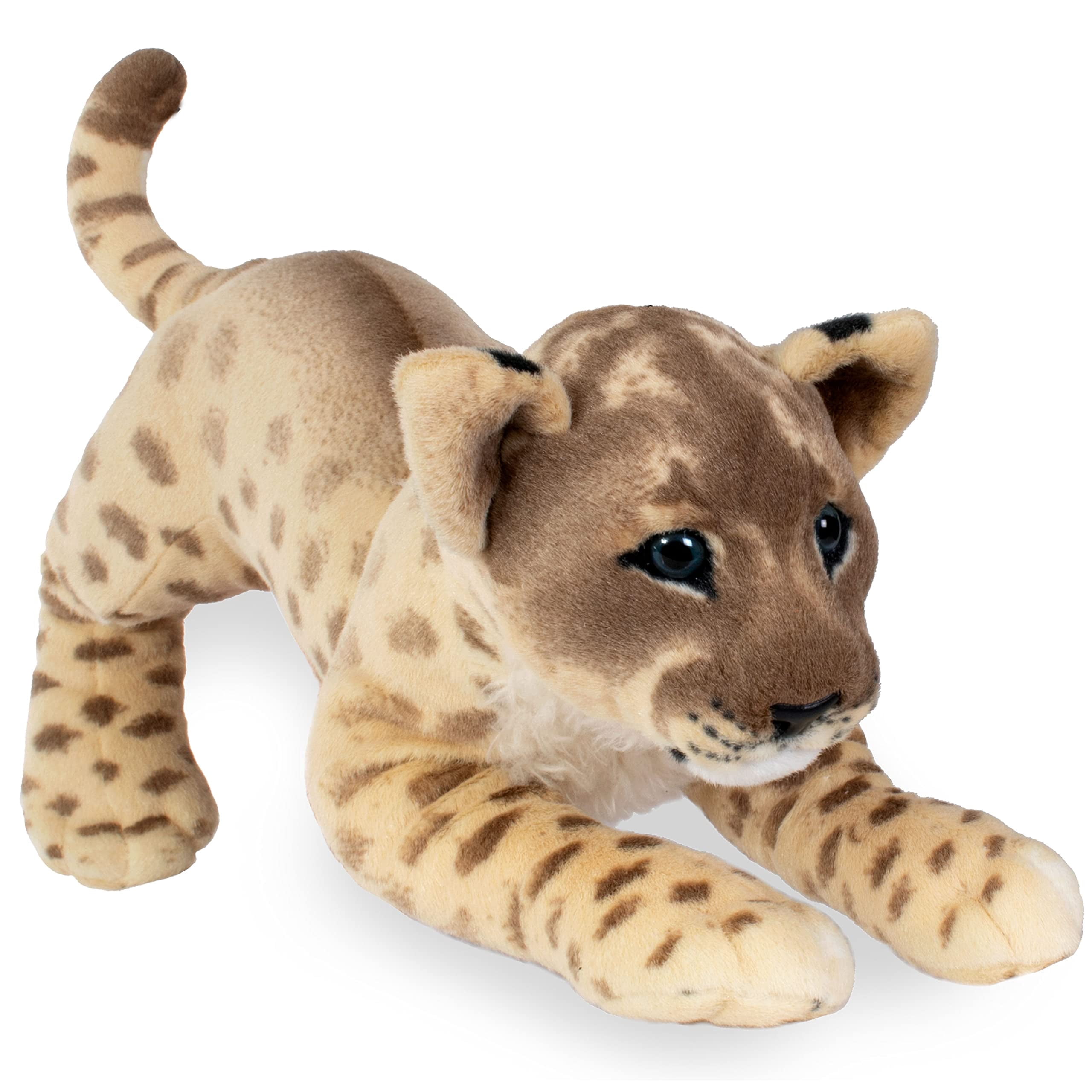 Real Planet 18.8" Tan Lion Cub Cuddly Realistic Stuffed Animal, Cute ...
