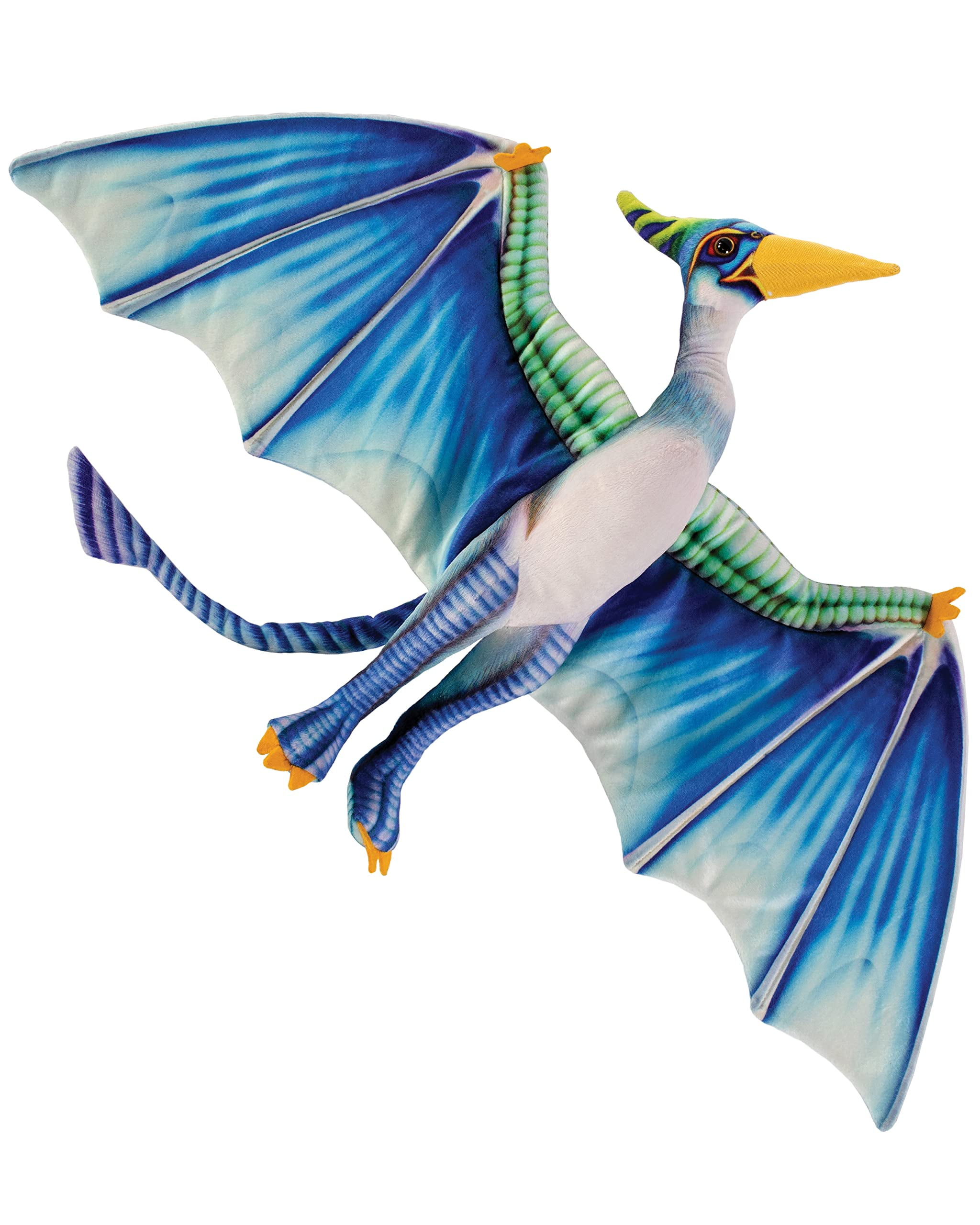 Real Planet 19" Blue Pterodactyl Dinosaur Realistic Stuffed Animal, Flying Dinosaur Plush Toy ...