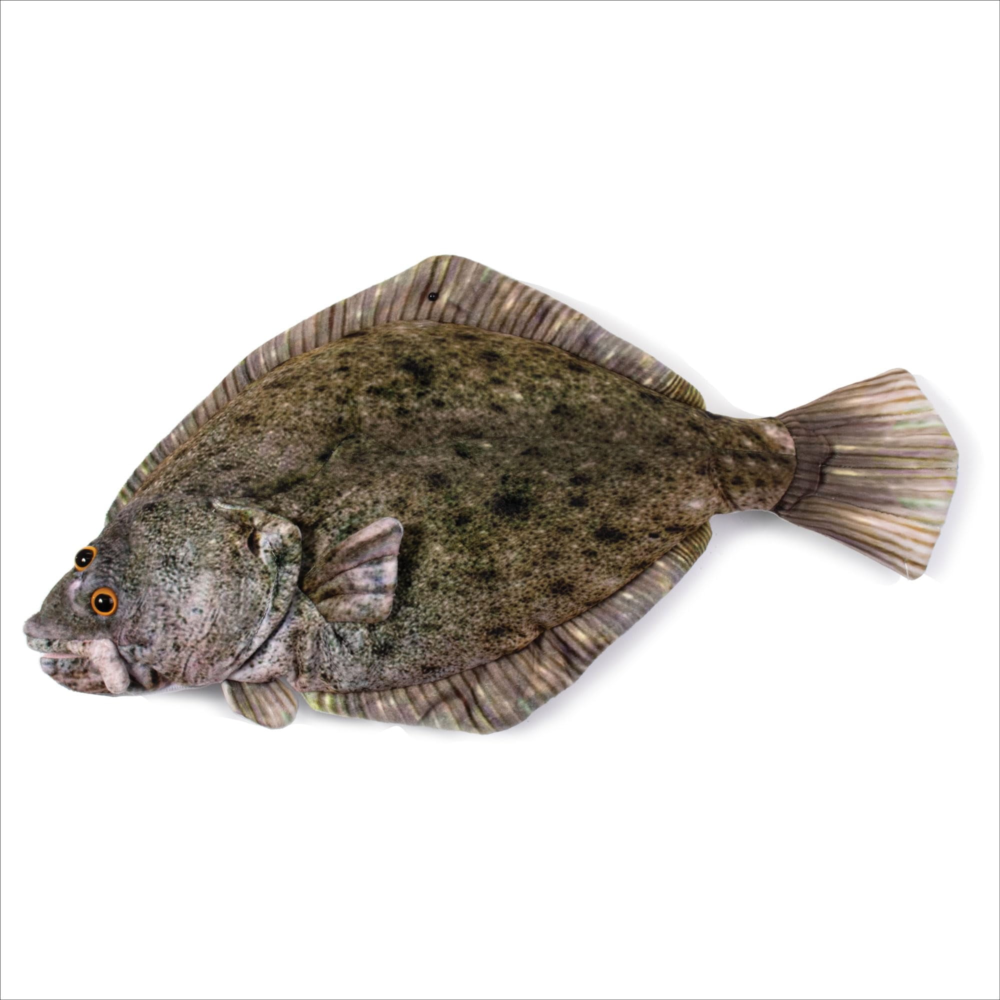 Real Planet 19" Brown Halibut Fish Realistic Stuffed Animal, Marine Sea ...