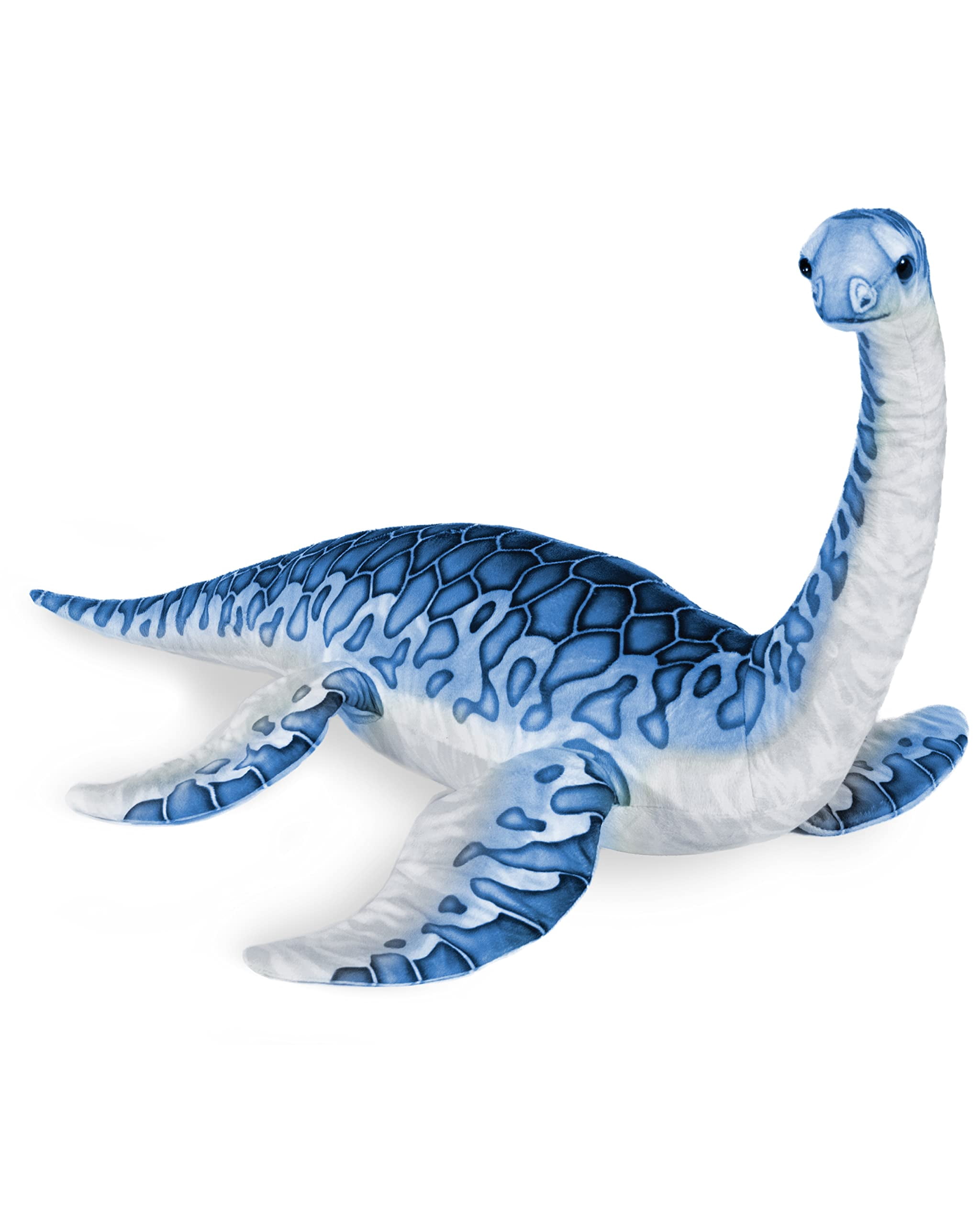 Real Planet 23.5" Blue Long Neck Dinosaur Realistic Stuffed Animal ...
