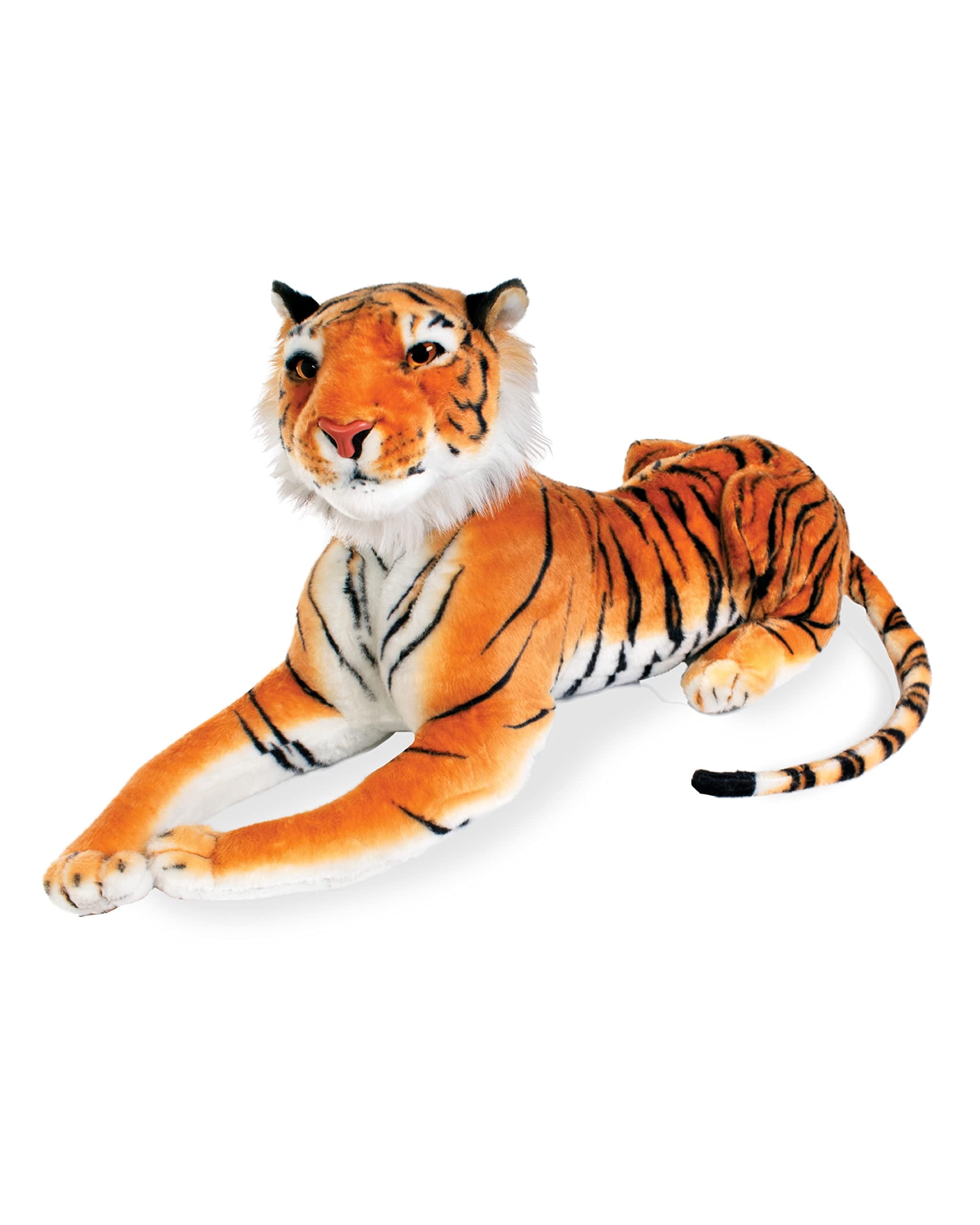 Real Planet 23.5" Orange Tiger Big Cat Realistic Stuffed Animal, Cute ...