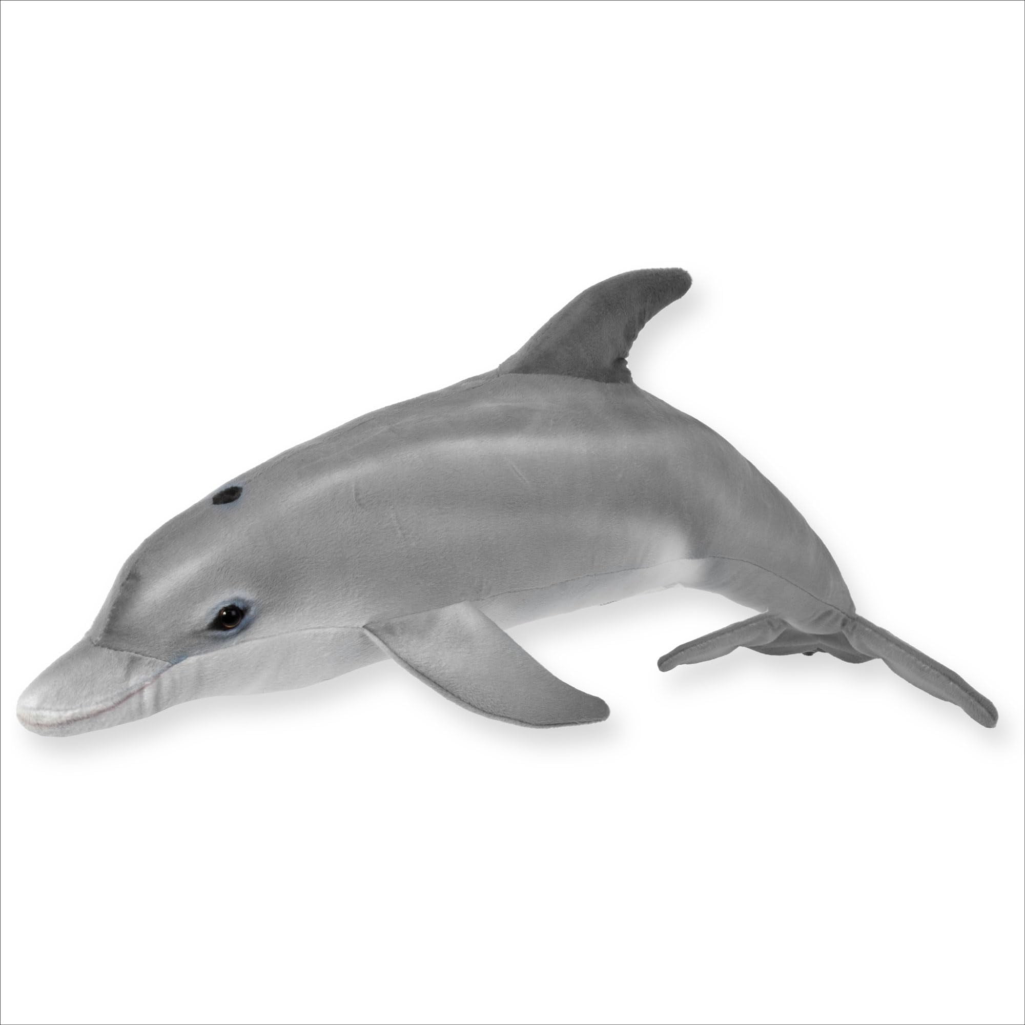 Real Planet 52" Gray Dolphin Realistic Stuffed Animal, Marine Sea Life ...