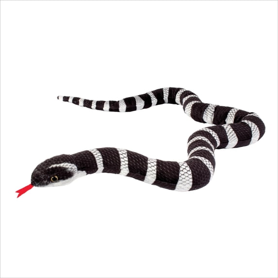 Real Planet 60" Black/Gray Wavy Snake Realistic Stuffed Animal, Reptile ...