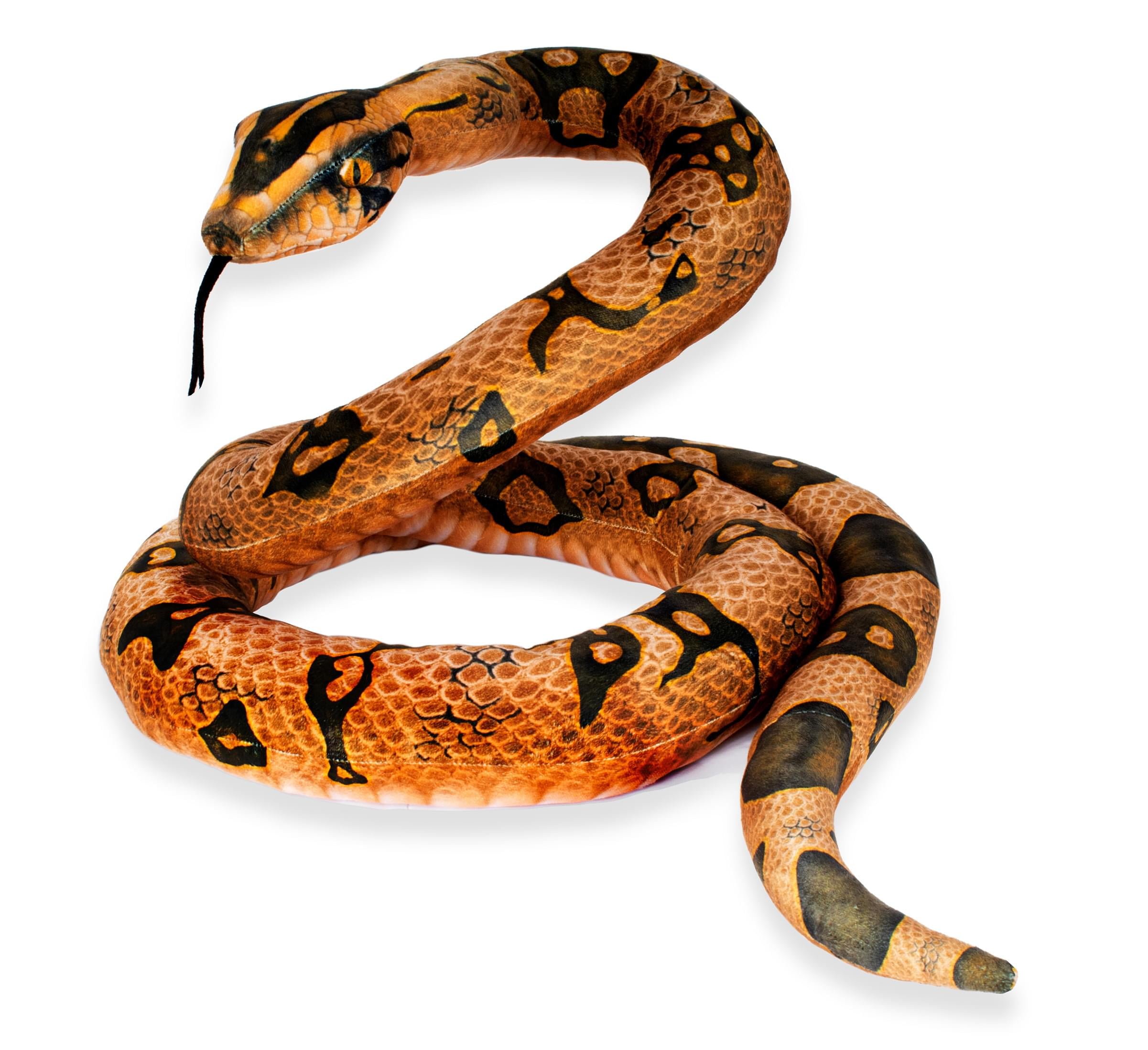 Real Planet Python Brown 118 Inch Soft Plush Toy, Stuffed Plushie for ...