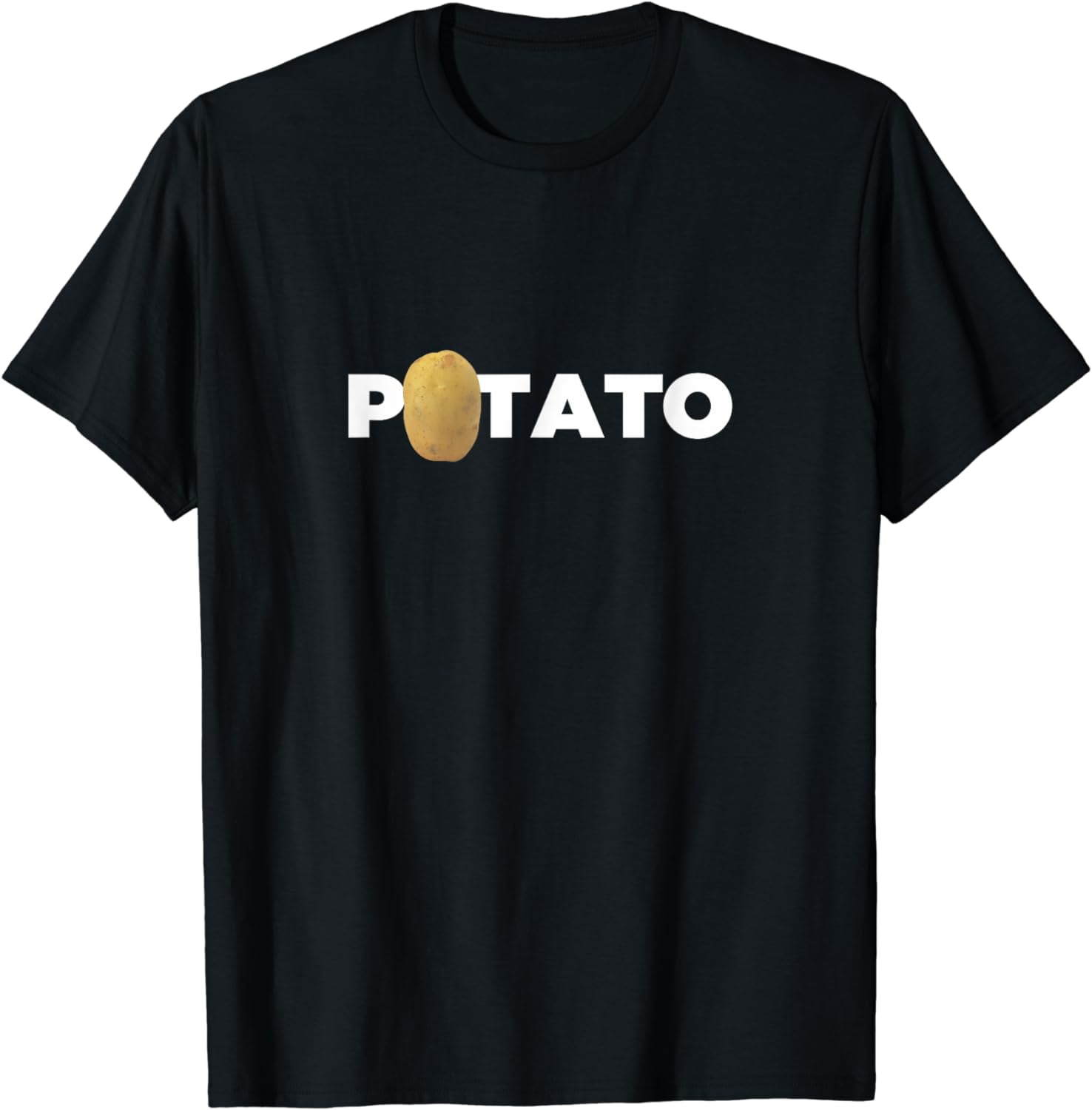 Real Potato Photo Funny Starchy Vegetable Side Dish Food T-Shirt ...