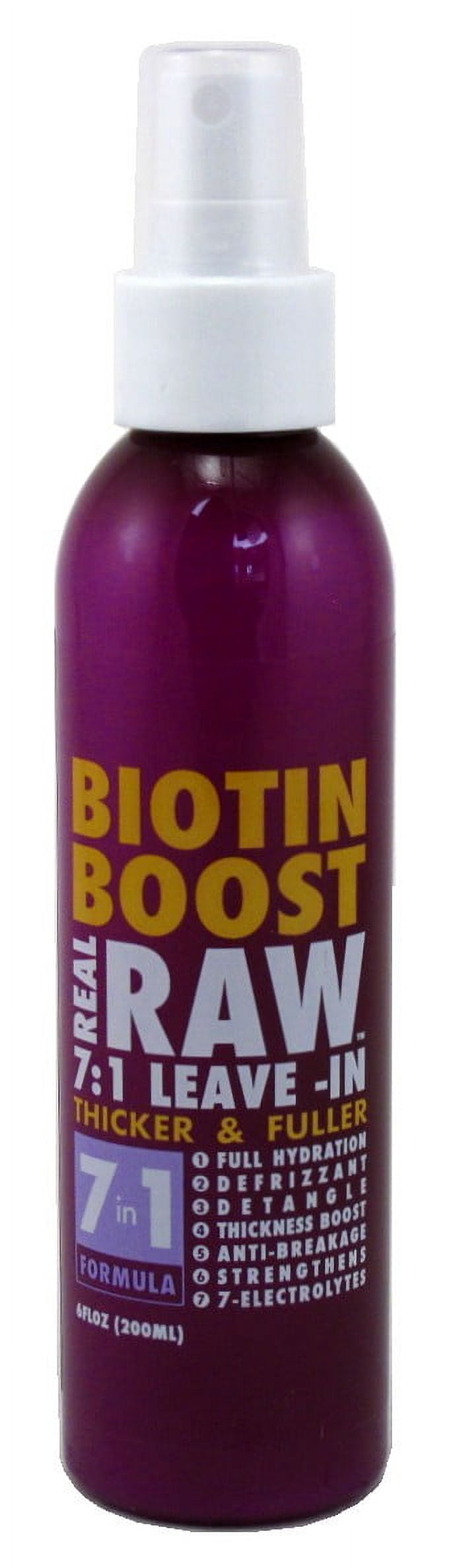 Real Raw Biotin Boost Thick and Full 7-in-1 Leave in Conditioner, 6 Oz ...