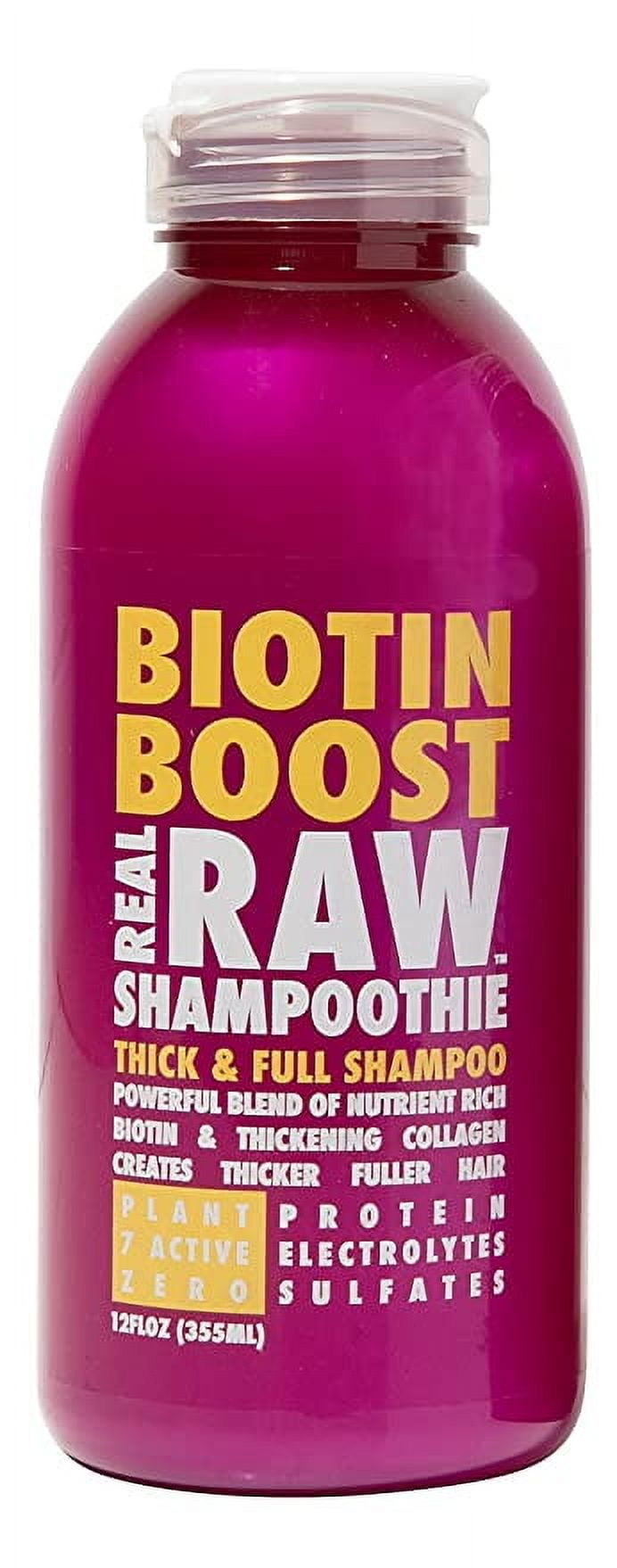 RealRawShampoothie Biotin Boost Shampoo 12 fl oz for Strength Hydration ...