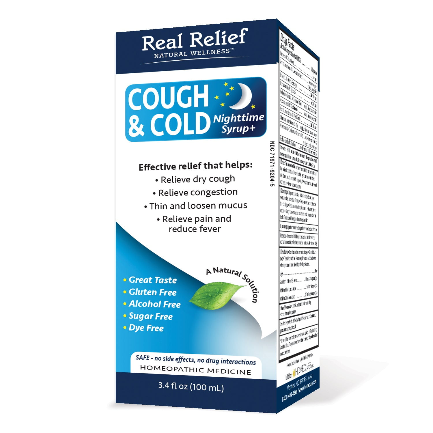Real Relief Cough & Cold Nightime Syrup - Jarabe para la Tos y ...