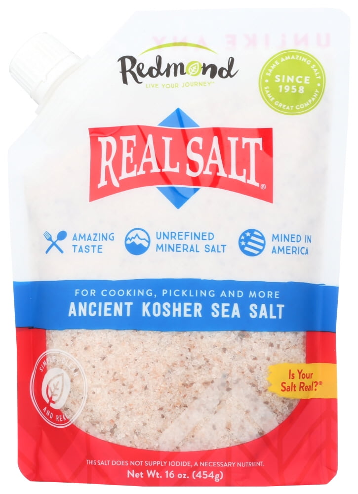 Real Salt Gourmet Kosher Sea Salt, 16 Oz - Walmart.com