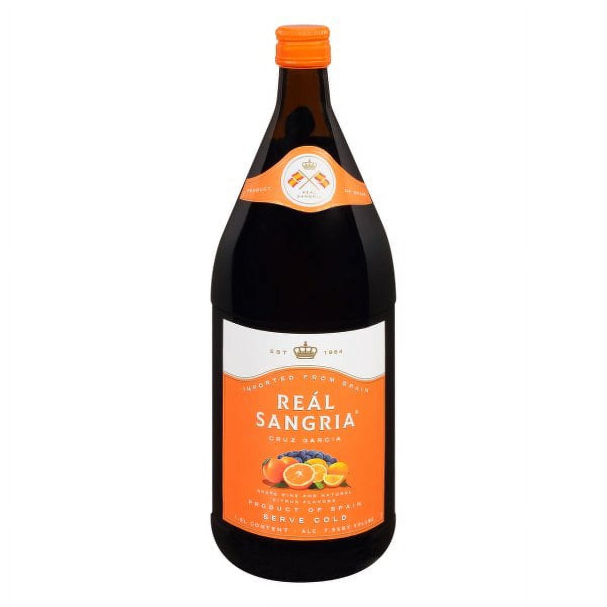 Real Sangria Cruz Garcia Red, Spain, 1.5 L Glass Bottle, 7.5% ABV ...