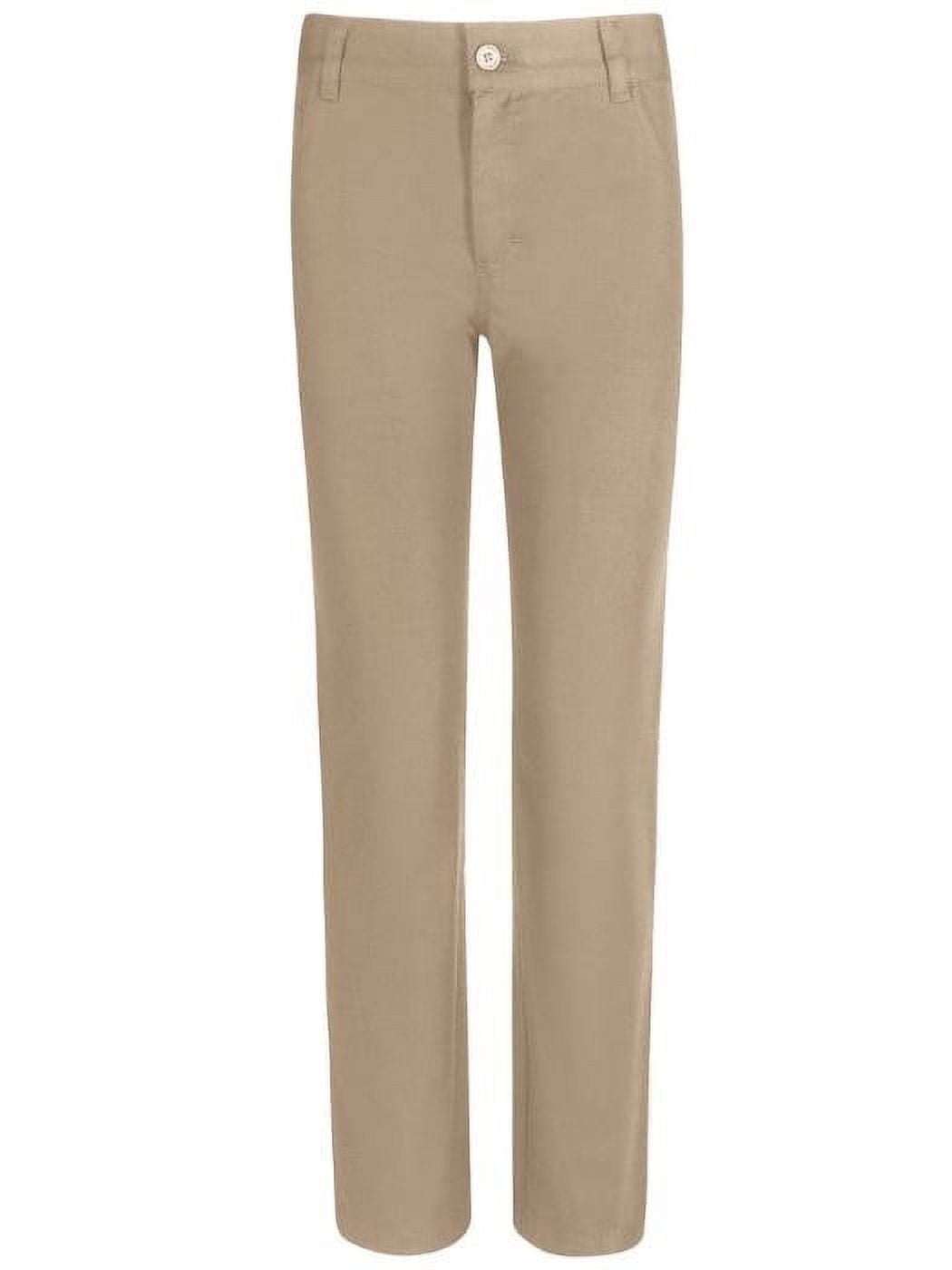 Real School Boys Uniform Slim Pants with 5-Pocket & Elastic Waist ...