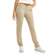 Real School Teens' Flat Front Low Rise School Uniform Bottoms - Walmart.com