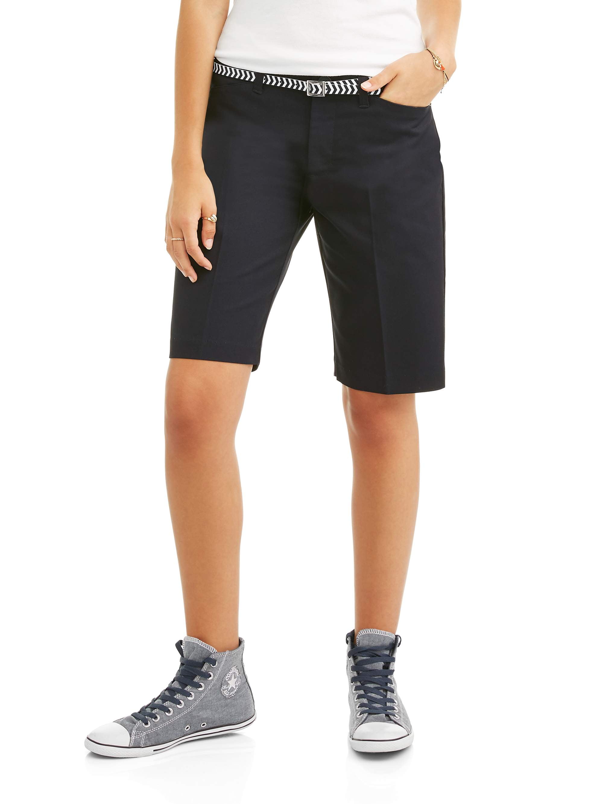 Real School Uniforms Adult Zip Fly Front Shorts 62074, 1/2, Navy ...