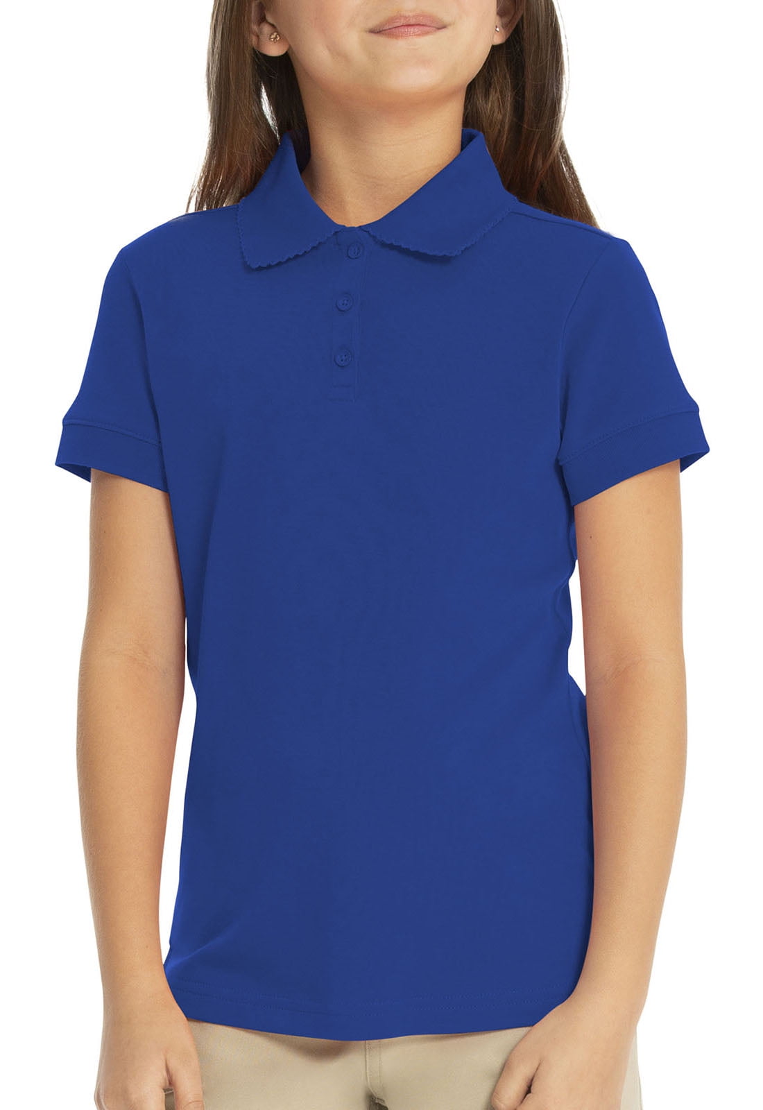 Real School Uniforms Short Sleeve Fem-Fit Polo Shirts, Clothes for Big ...