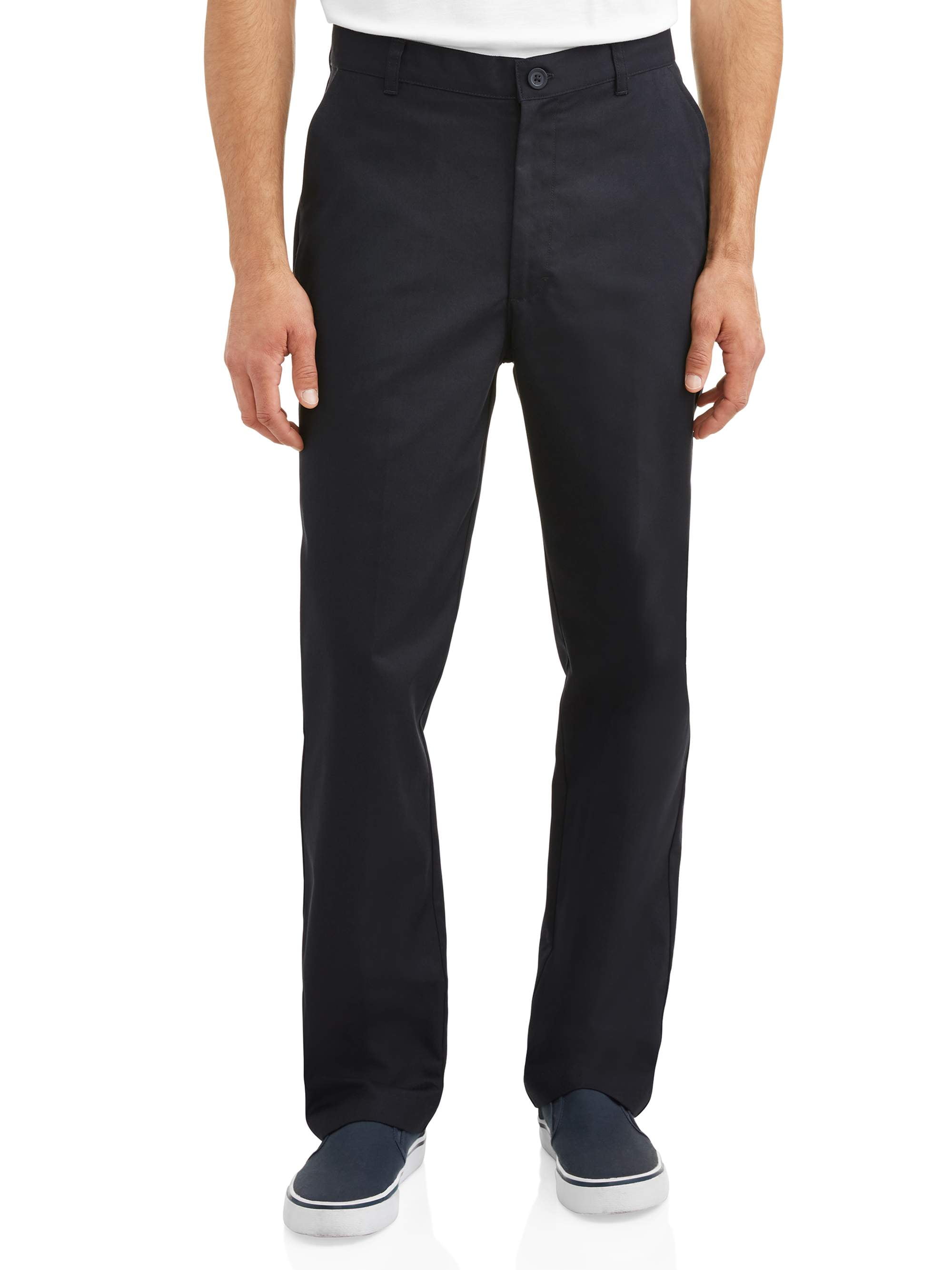 Real School Uniforms Straight-Leg Mid Rise Flat Front Pant (Young Men's ...