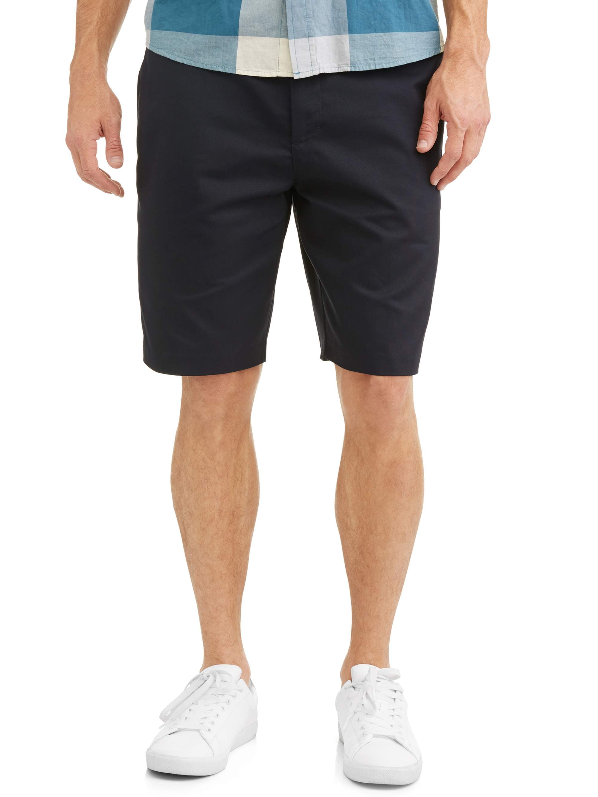 "Real School Uniforms Young Men's 10"" Flat Front Twill Shorts with ...
