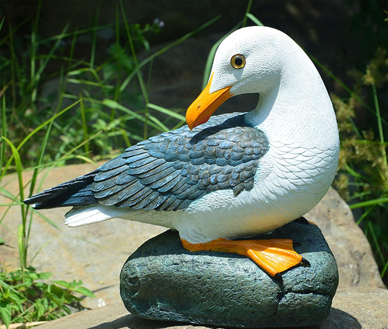 Real Seagull Decoration, Seagull Statue for Outdoor, Seabird Decor ...