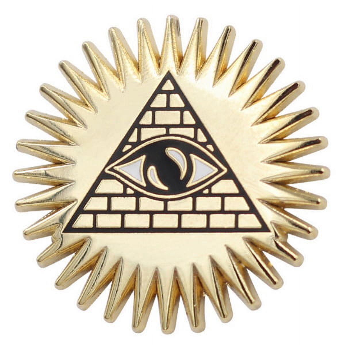Real Sic Occult Pyramid & Eye Enamel Pin Mason Pin - Masonic Lapel Pin ...