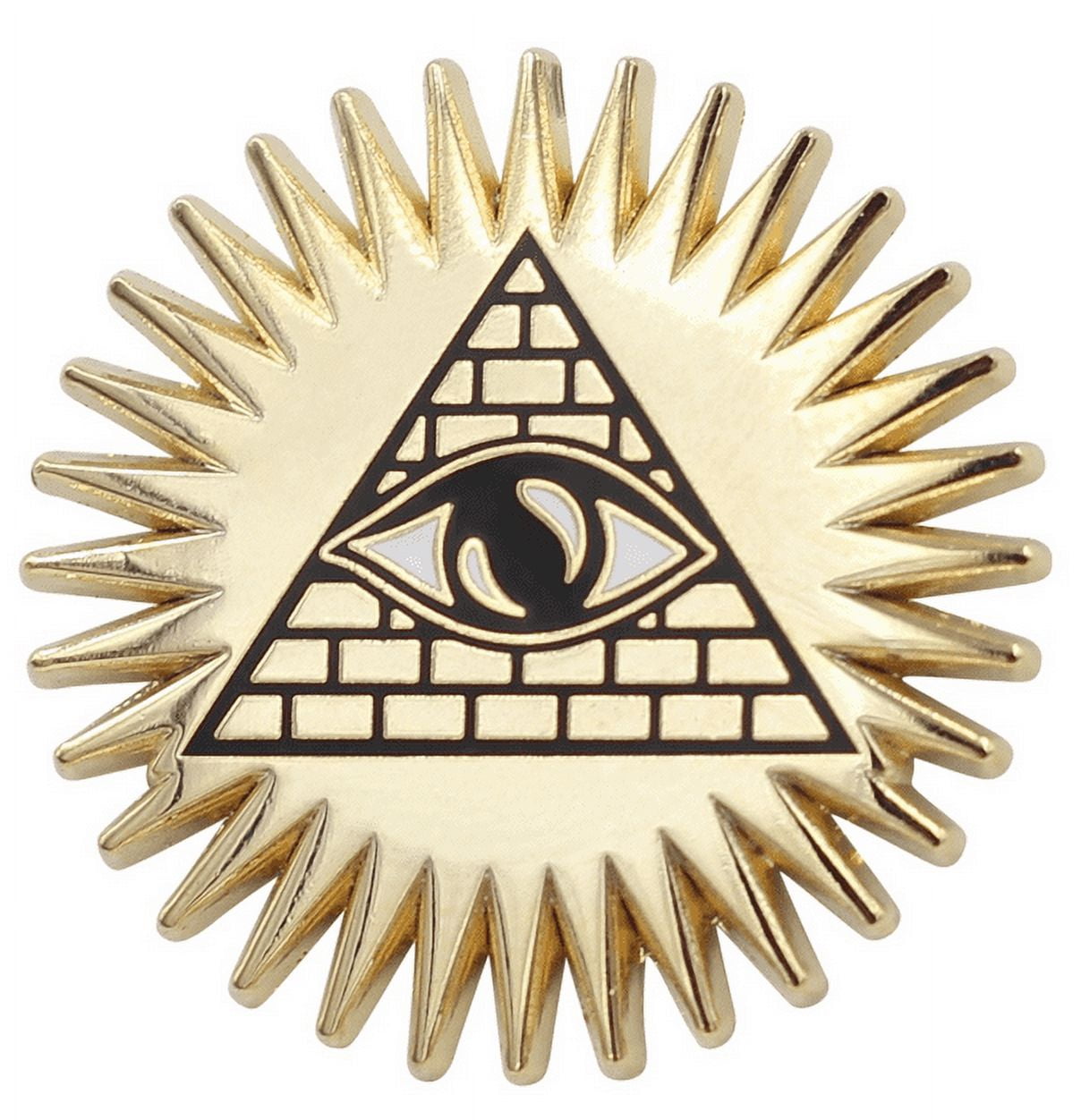 Real Sic Occult Pyramid & Eye Enamel Pin Mason Pin - Masonic Lapel Pin ...