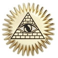Real Sic Occult Pyramid & Eye Enamel Pin Mason Pin - Masonic Lapel Pin ...