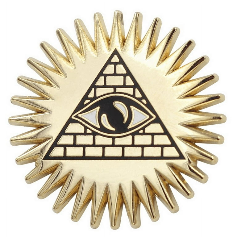 Masonic Pyramid Logo Blackwork Dotwork Tattoo. Eye Of Providence.