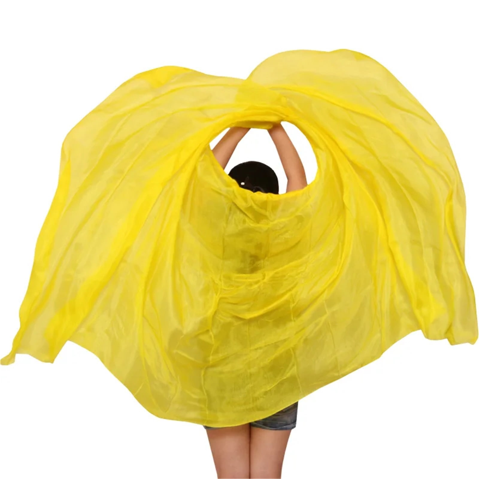 Real Silk Belly Dance Veil Bellydance Accessory Hand Scarf Shawls Belly ...