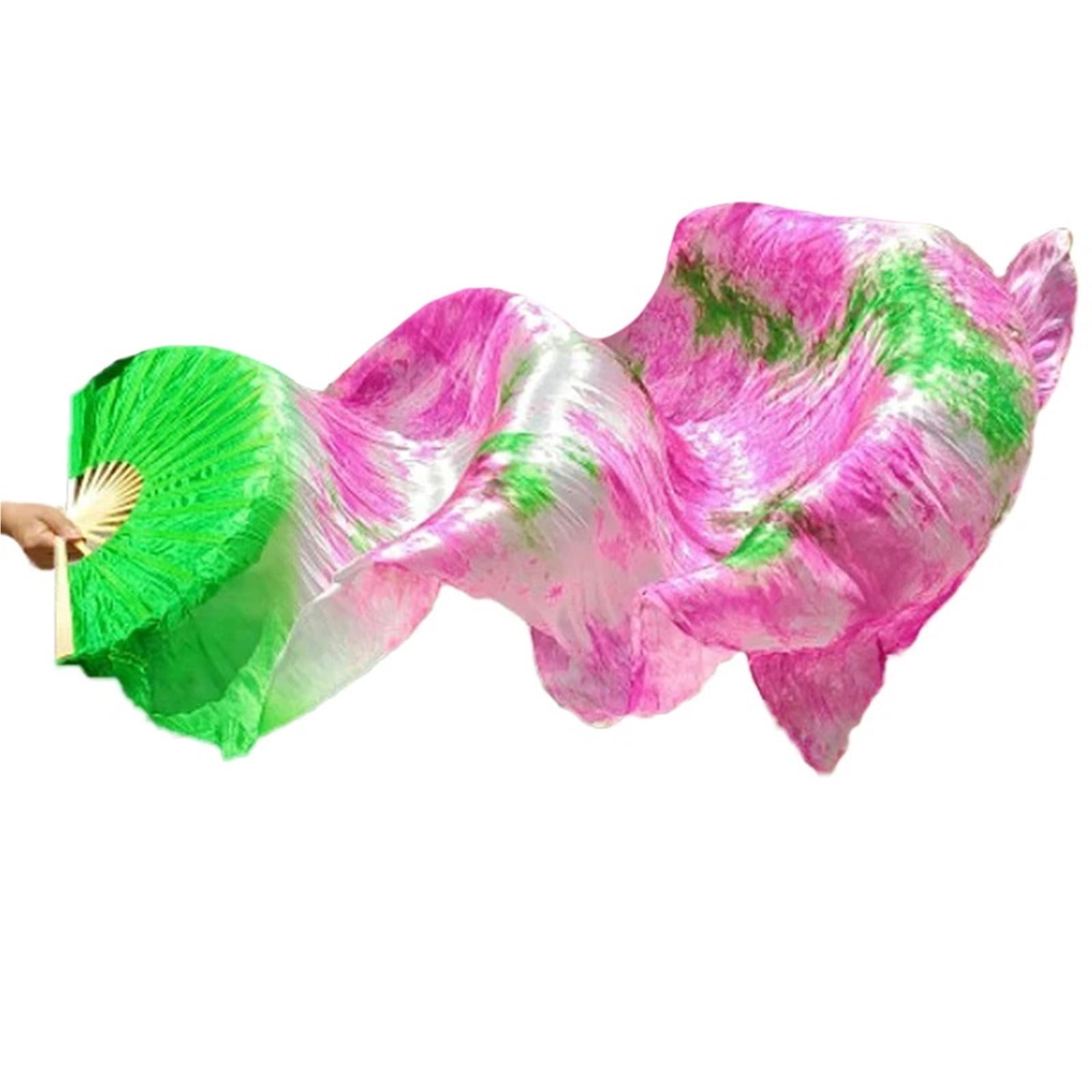 Real Silk Dance Fan Belly Dance Fan A Pair Of Extended Fans Handmade ...