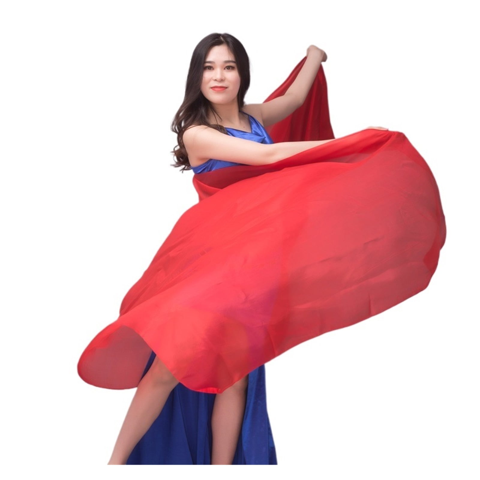 Real Silk Dance Performance Props Hand-dyed Gradient Color Silk Veil ...