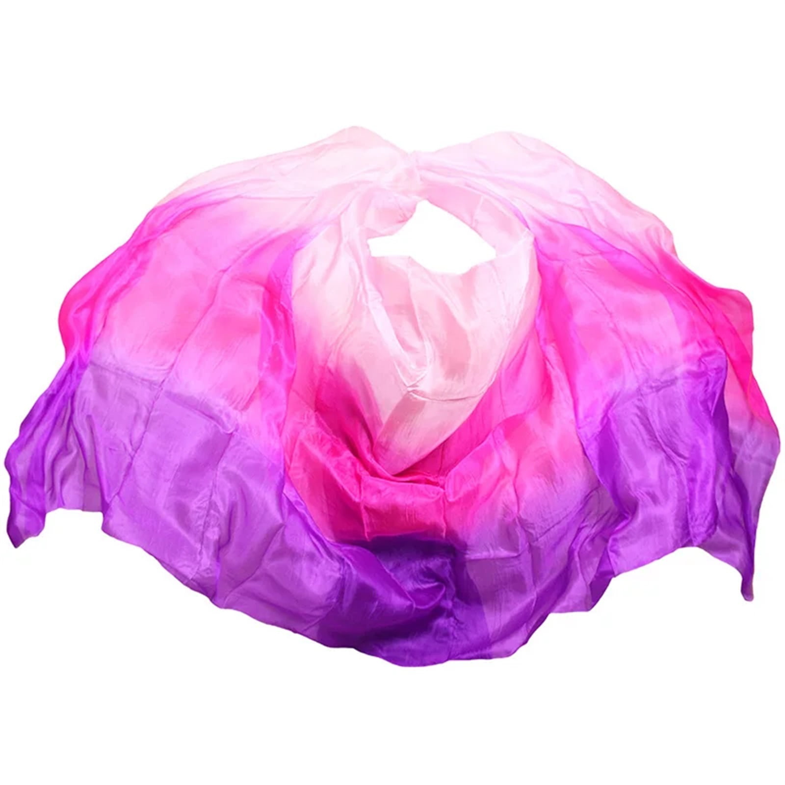 Real Silk Veils Dance Stage Performance Props Handmade Dyed Scarf Dance ...